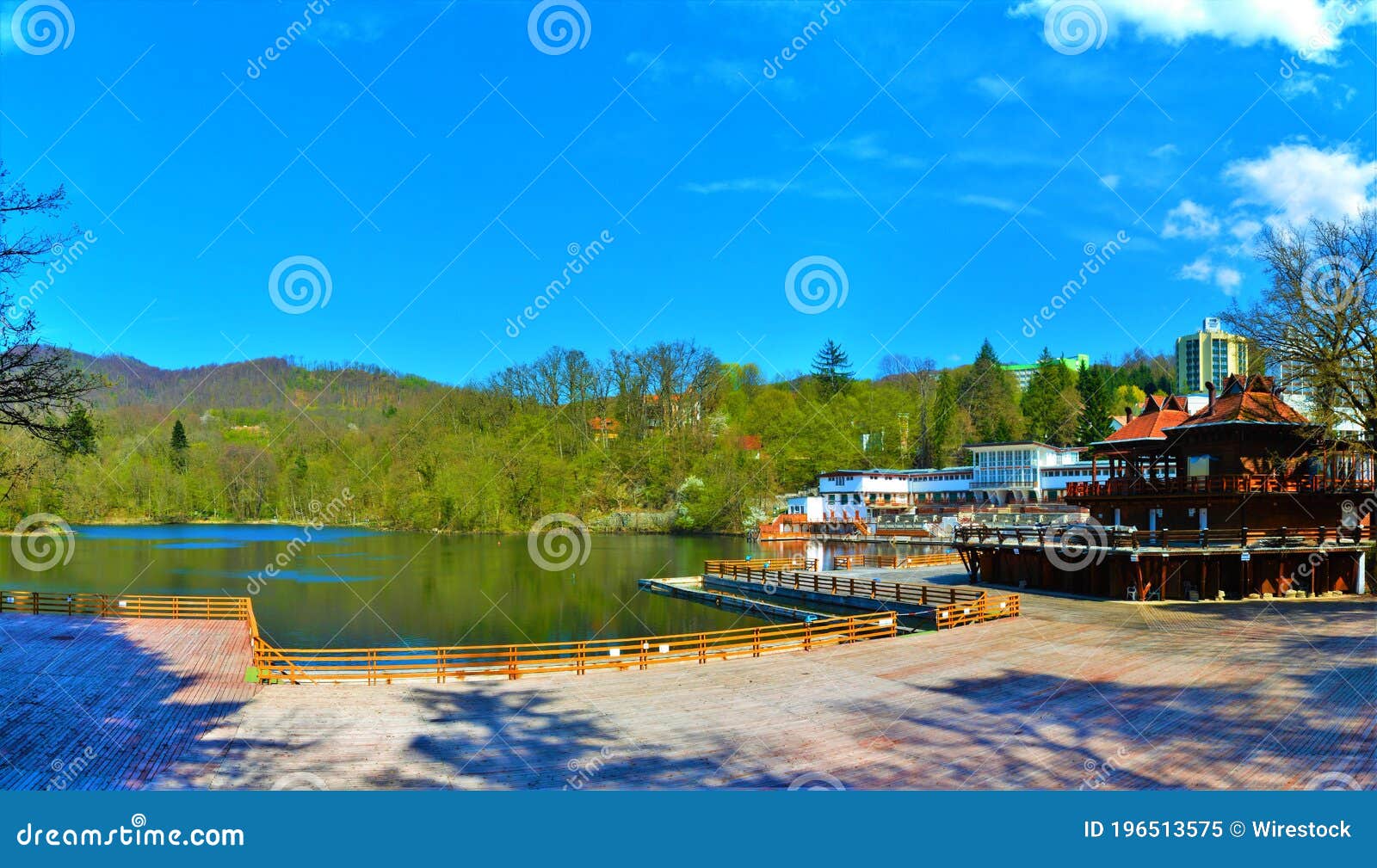 Bear Lake in the Autumn in Sovata, Romania Stock Image - Image of ...