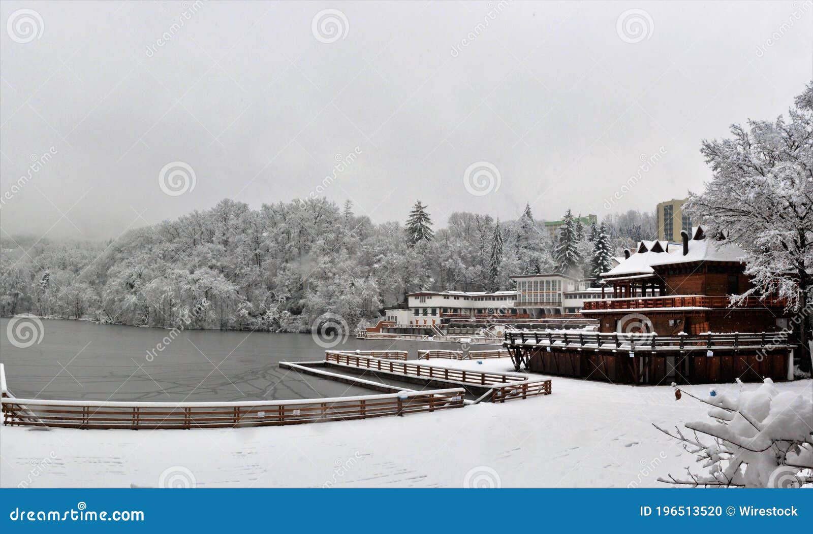 Bear Lake in the Winter in Sovata, Romania Stock Photo - Image of ...