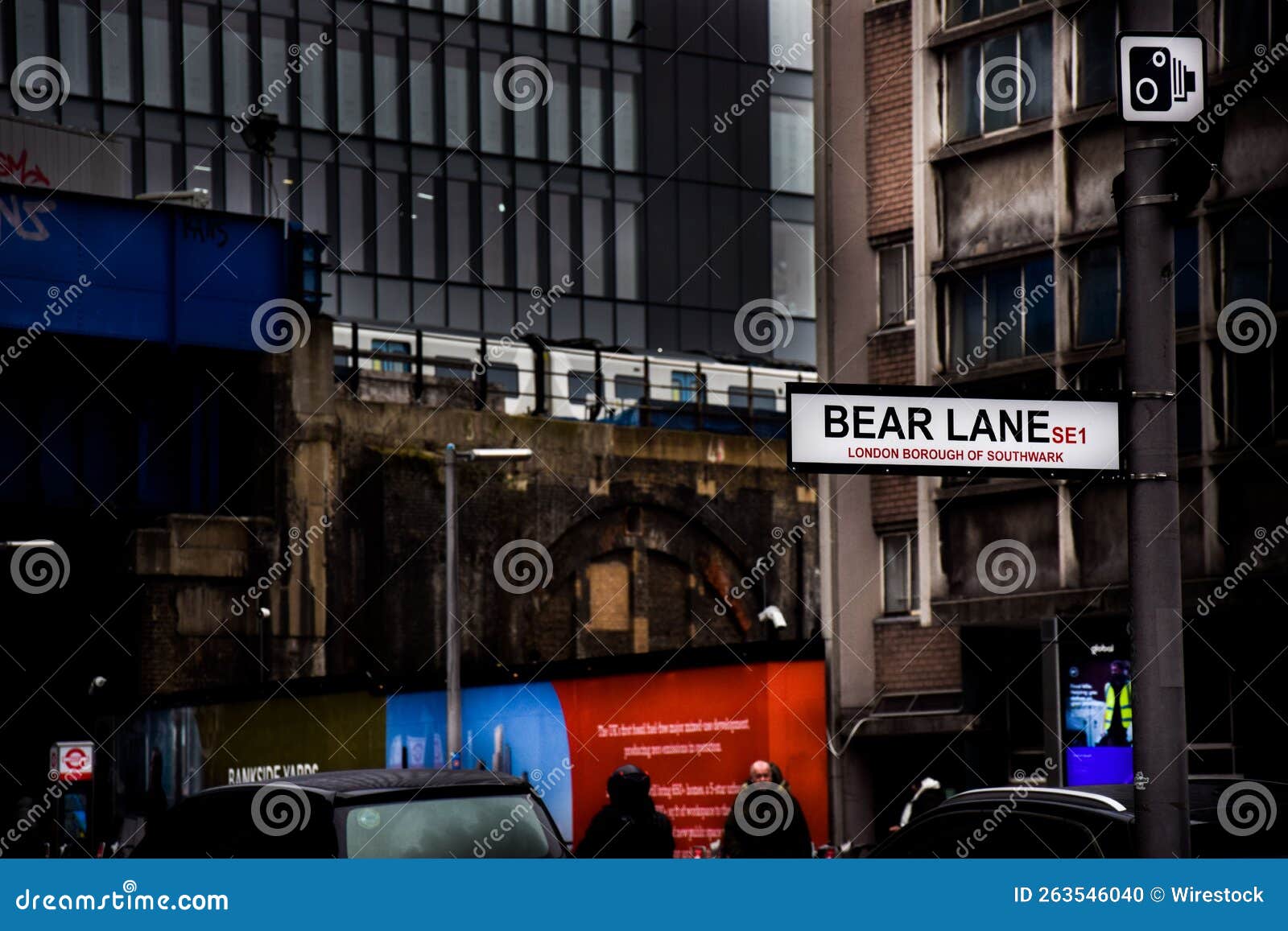 Bear Lane Sign in the Middle of London Editorial Image - Illustration ...