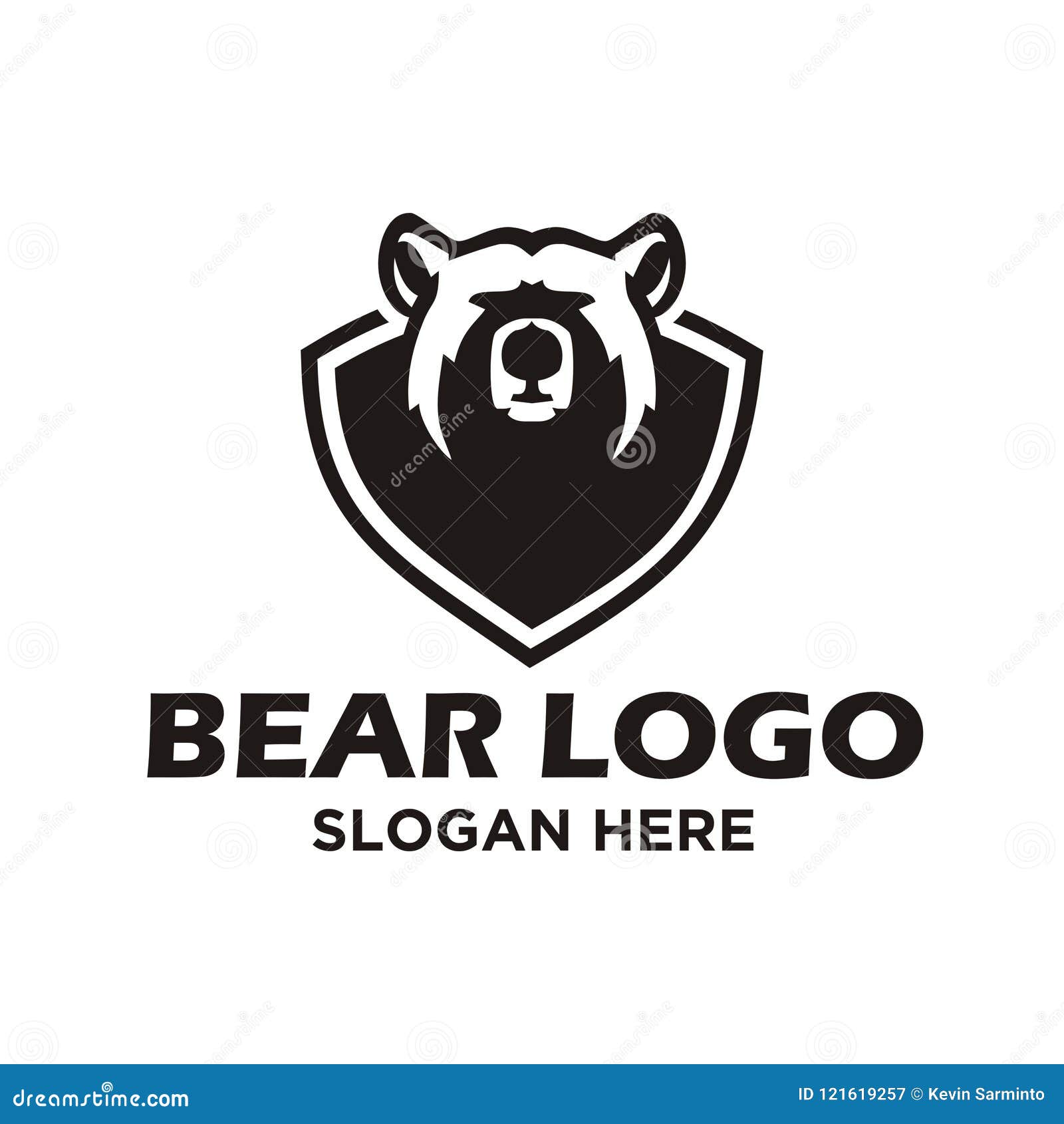 Bear Logo Design Inspiration Eps Stock Vector - Illustration of nature ...