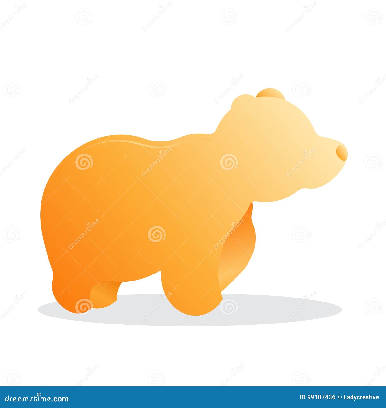 Bear logo icon stock vector. Illustration of cheerful - 99187436