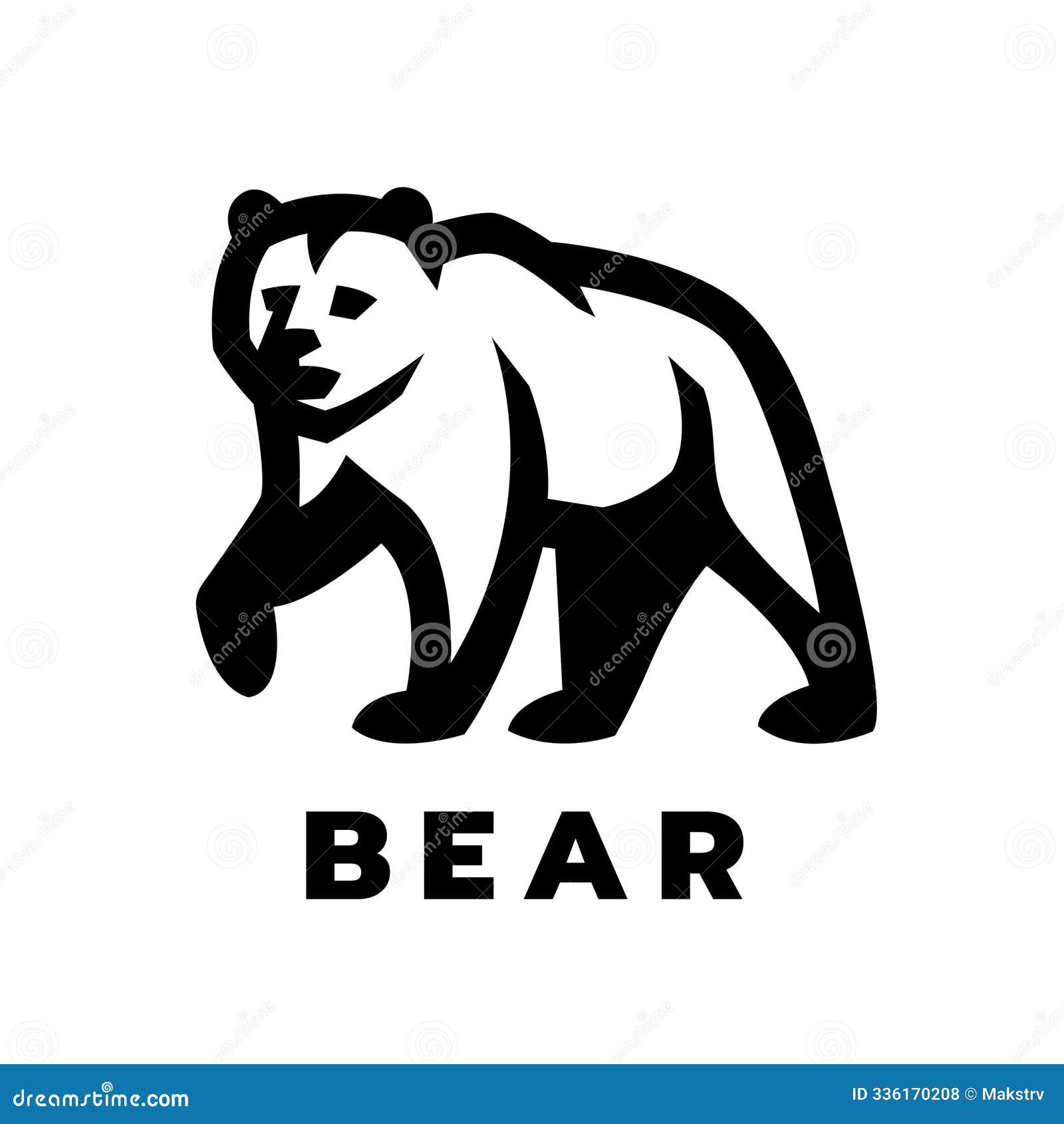 Bear logo, symbol. stock illustration. Illustration of badge - 336170208