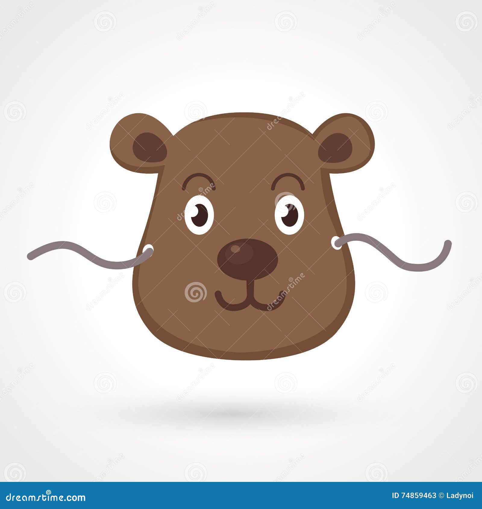 Bear mask stock vector. Illustration of abstract, cartoon - 74859463