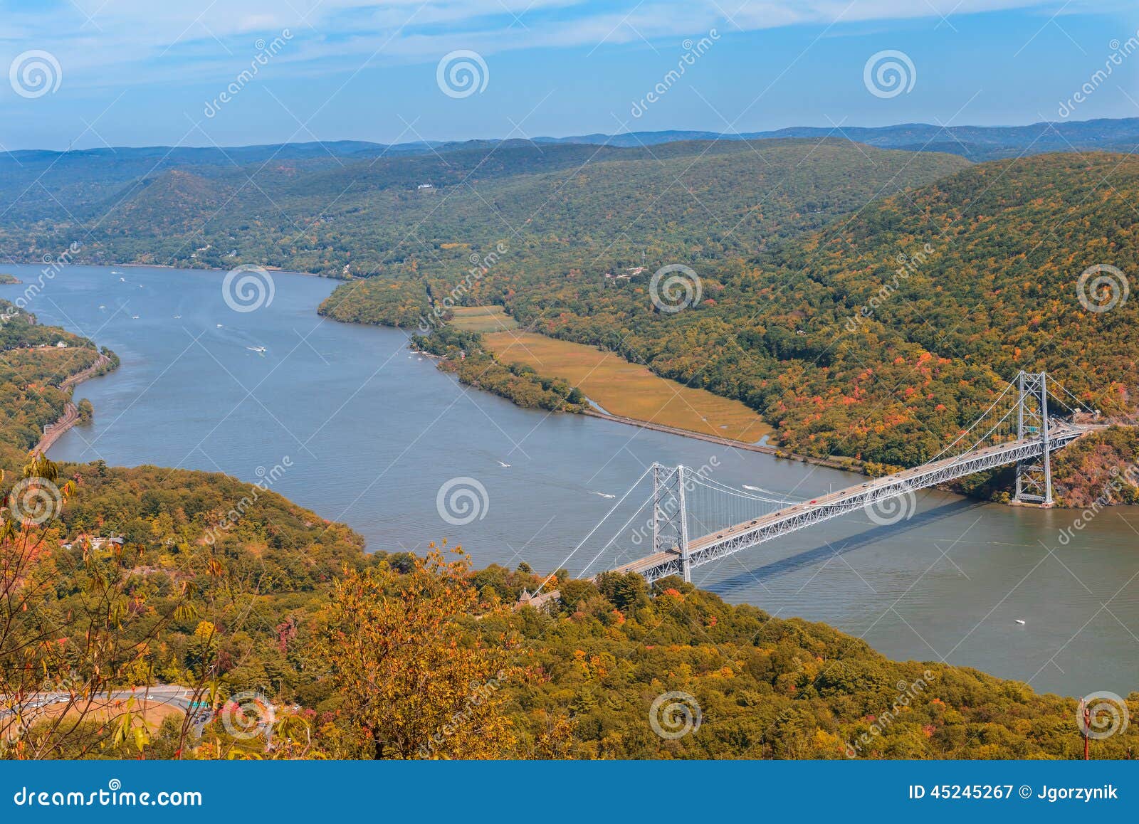 Bear Mountain Bridge an stock image. Image of nature - 45245267