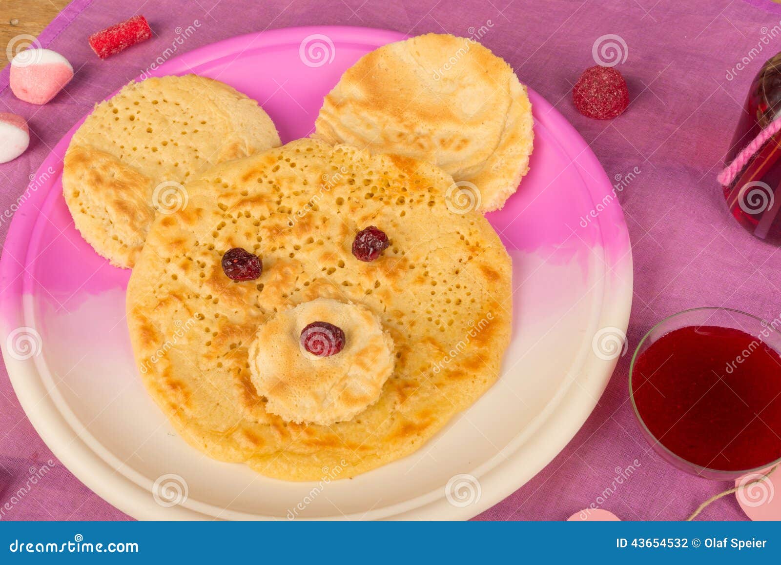 Bear pancakes stock photo. Image of fresh, plate, bear - 43654532