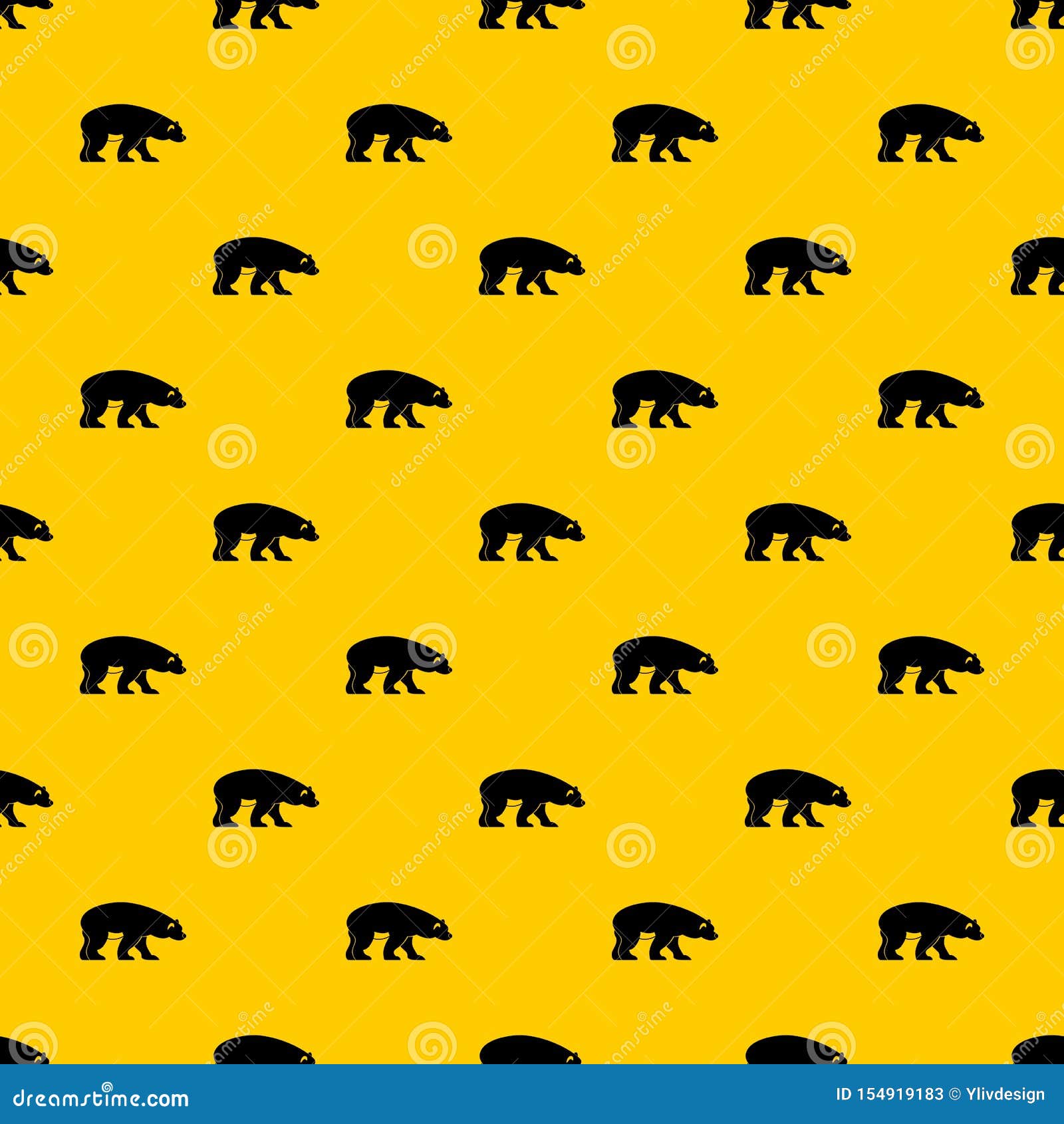 Bear pattern vector stock vector. Illustration of angry - 154919183