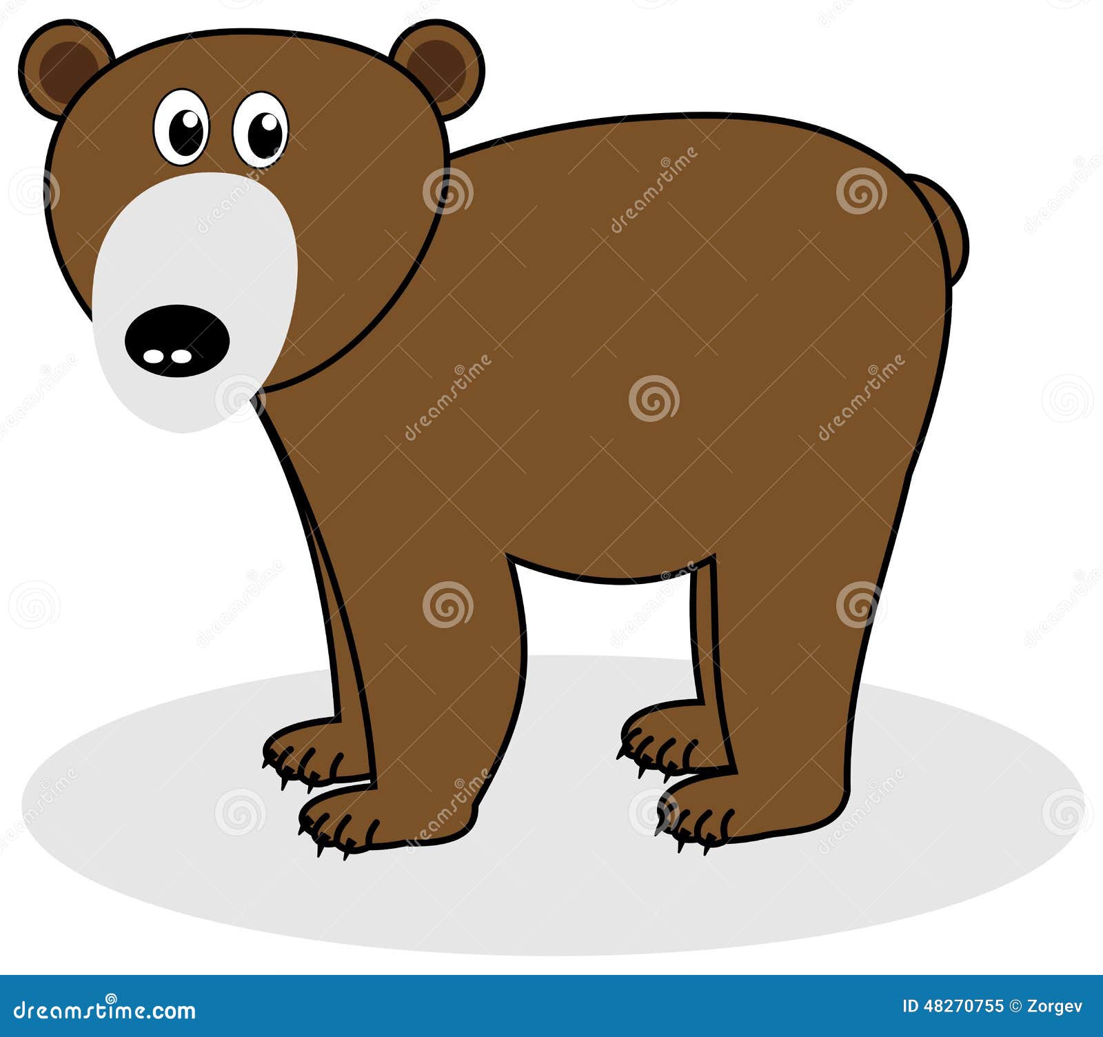 Bear profile stock illustration. Illustration of bear - 48270755
