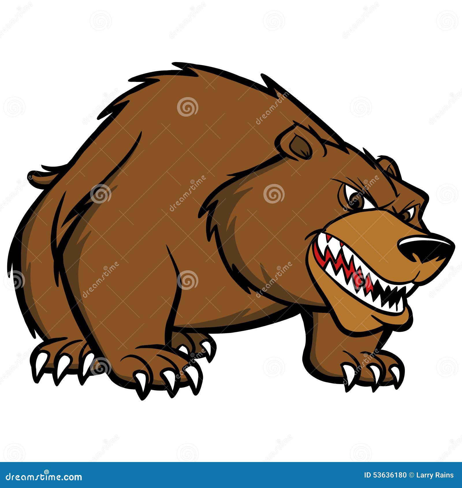 Bear Prowl stock vector. Illustration of animal, confidence - 53636180