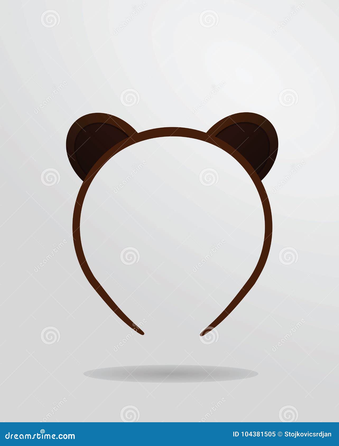 Bear`s ears mask stock vector. Illustration of decorative - 104381505