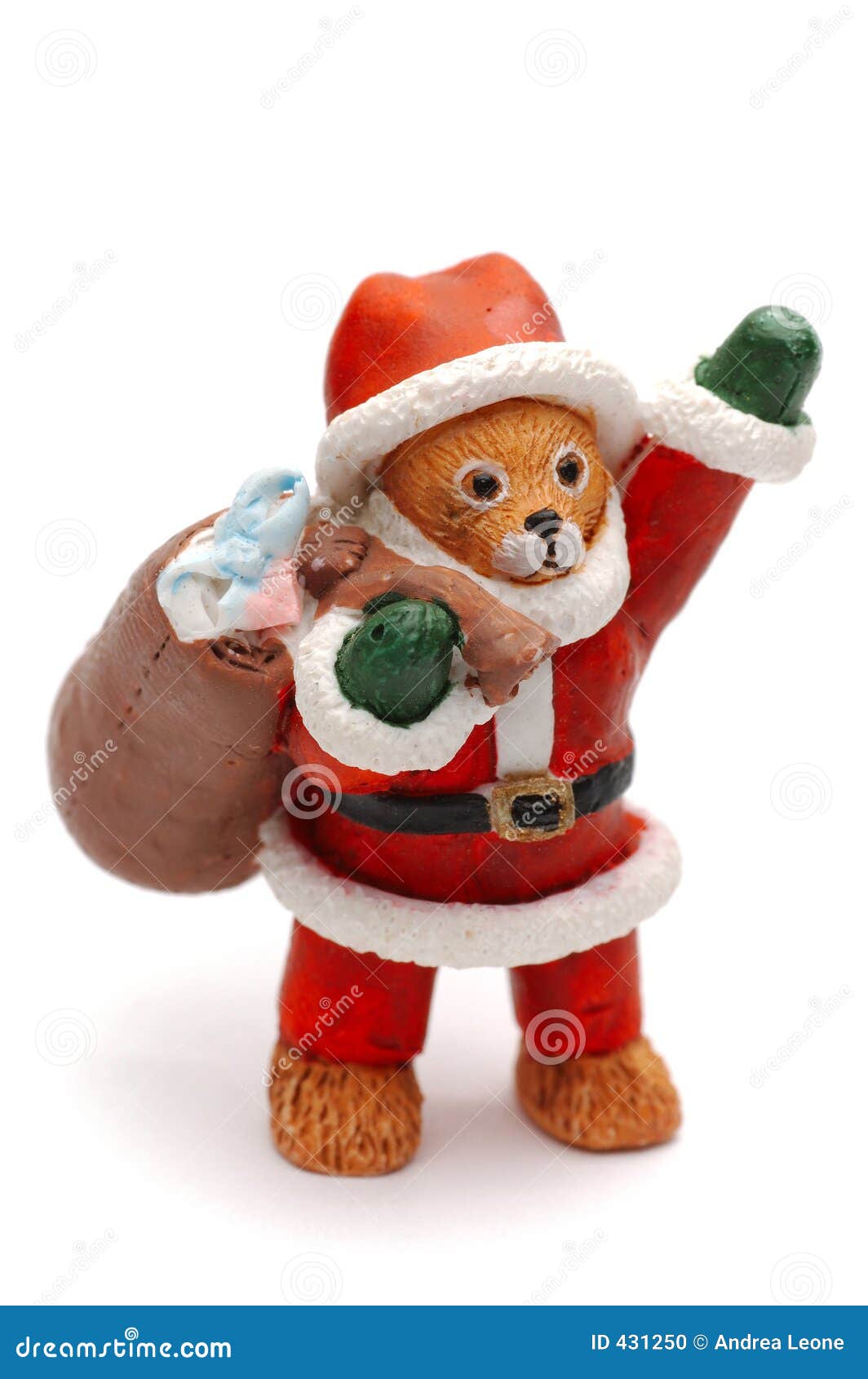 Bear Santa stock photo. Image of santa, isolated, white - 431250