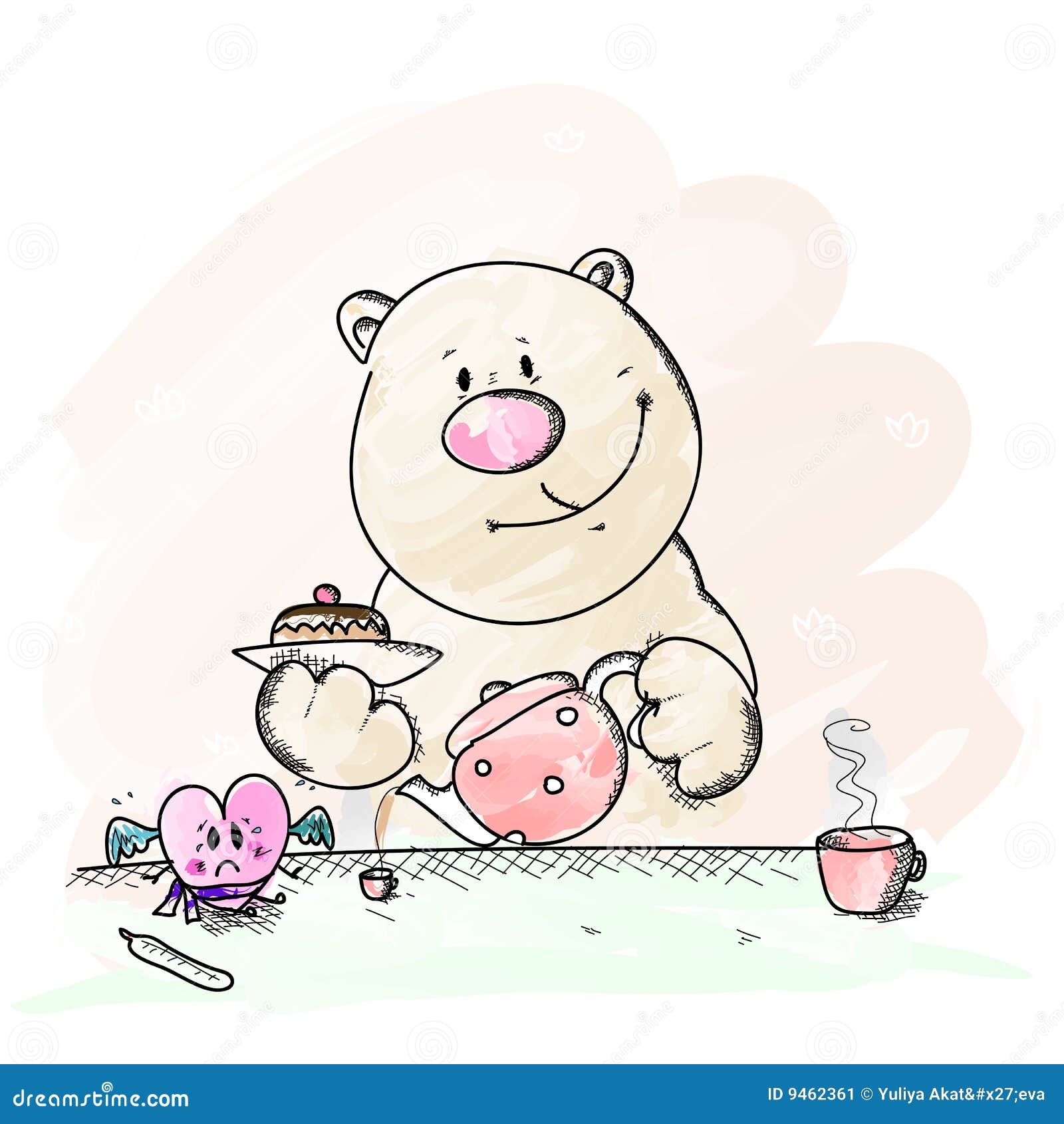 Sick Heart Anatomy Of Human Disease. Diseased Internal Organ. Ac Vector ...