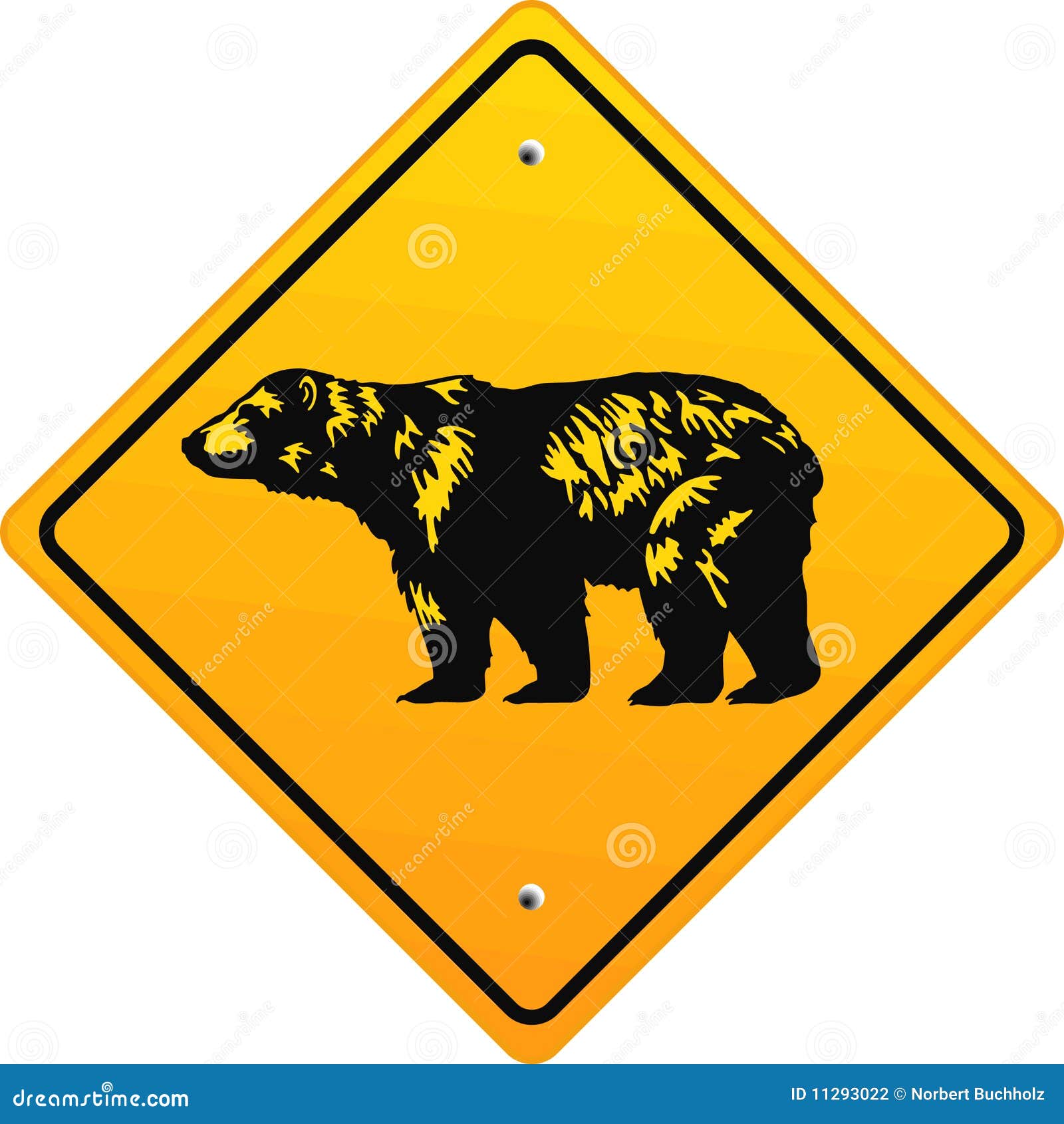 Bear sign stock vector. Illustration of wild, dangerous - 11293022