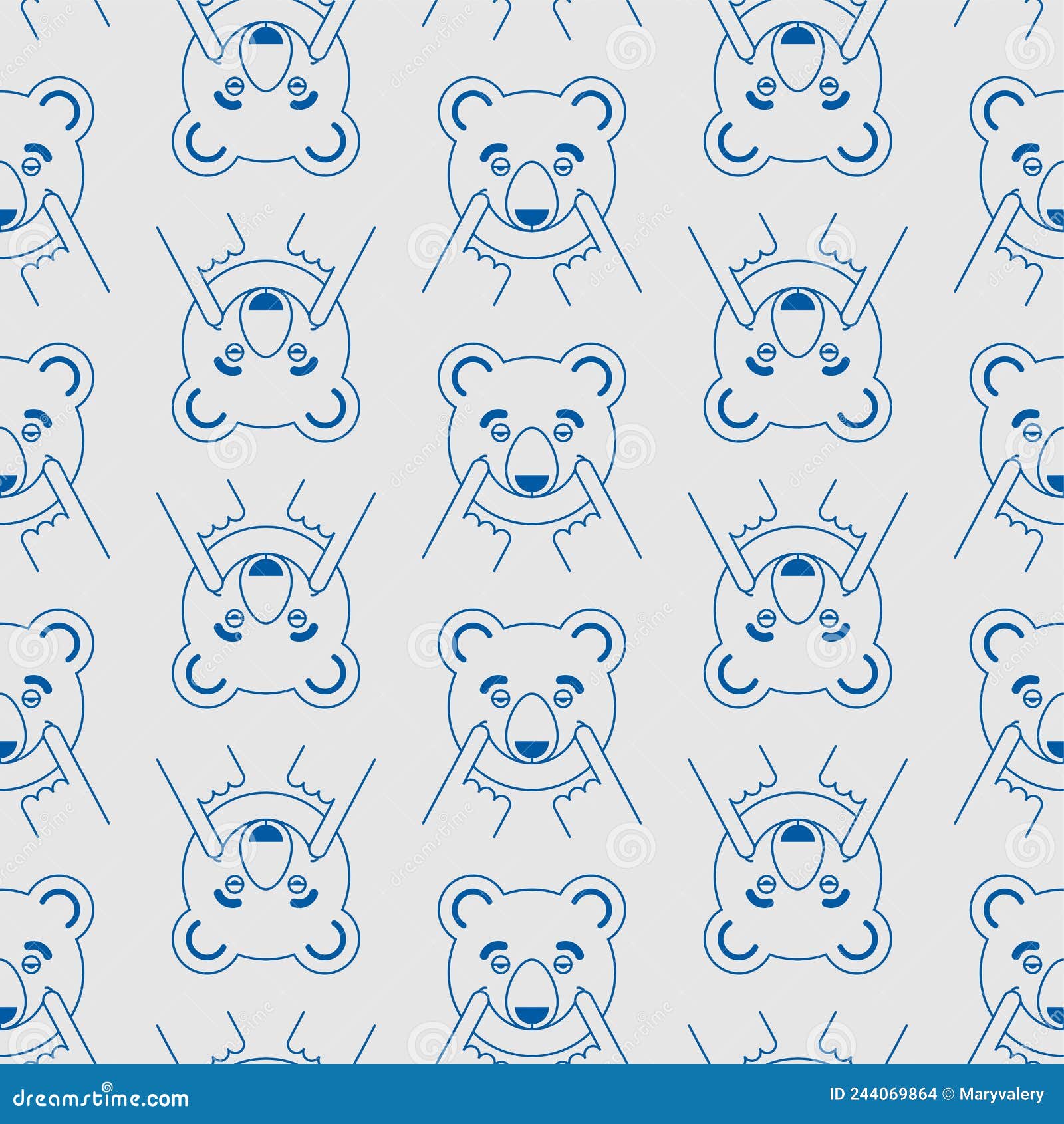 Bear Smile Sitting Cartoon Illustration Toy Coloring Page ...