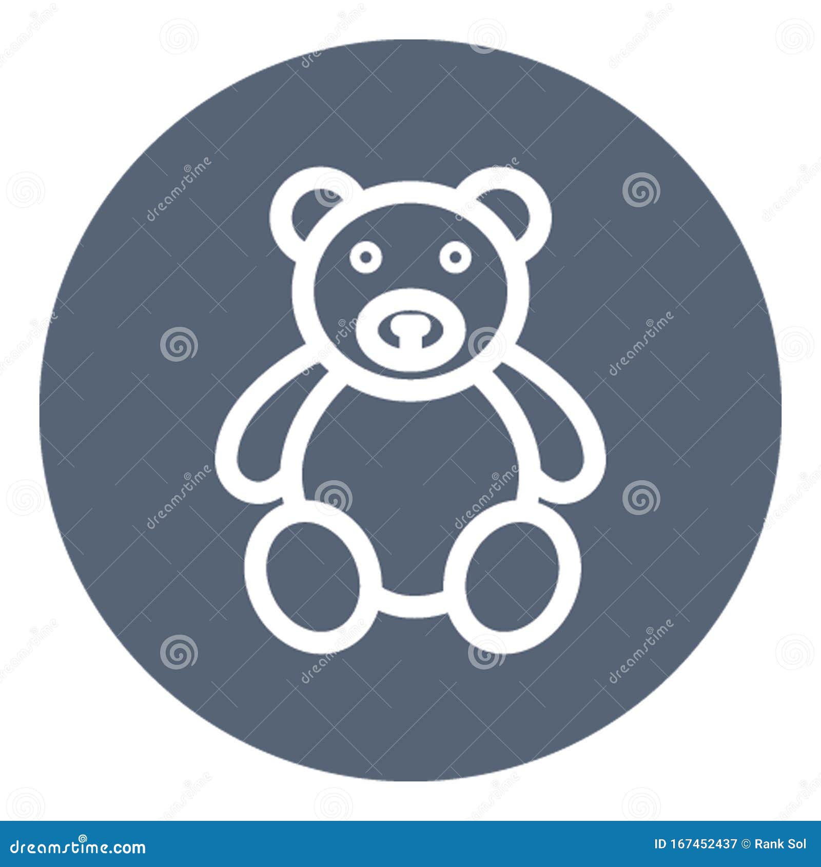 Bear, Soft, Stuffed, Teddy, Toy Isolated Vector Icon Which Can Easily ...