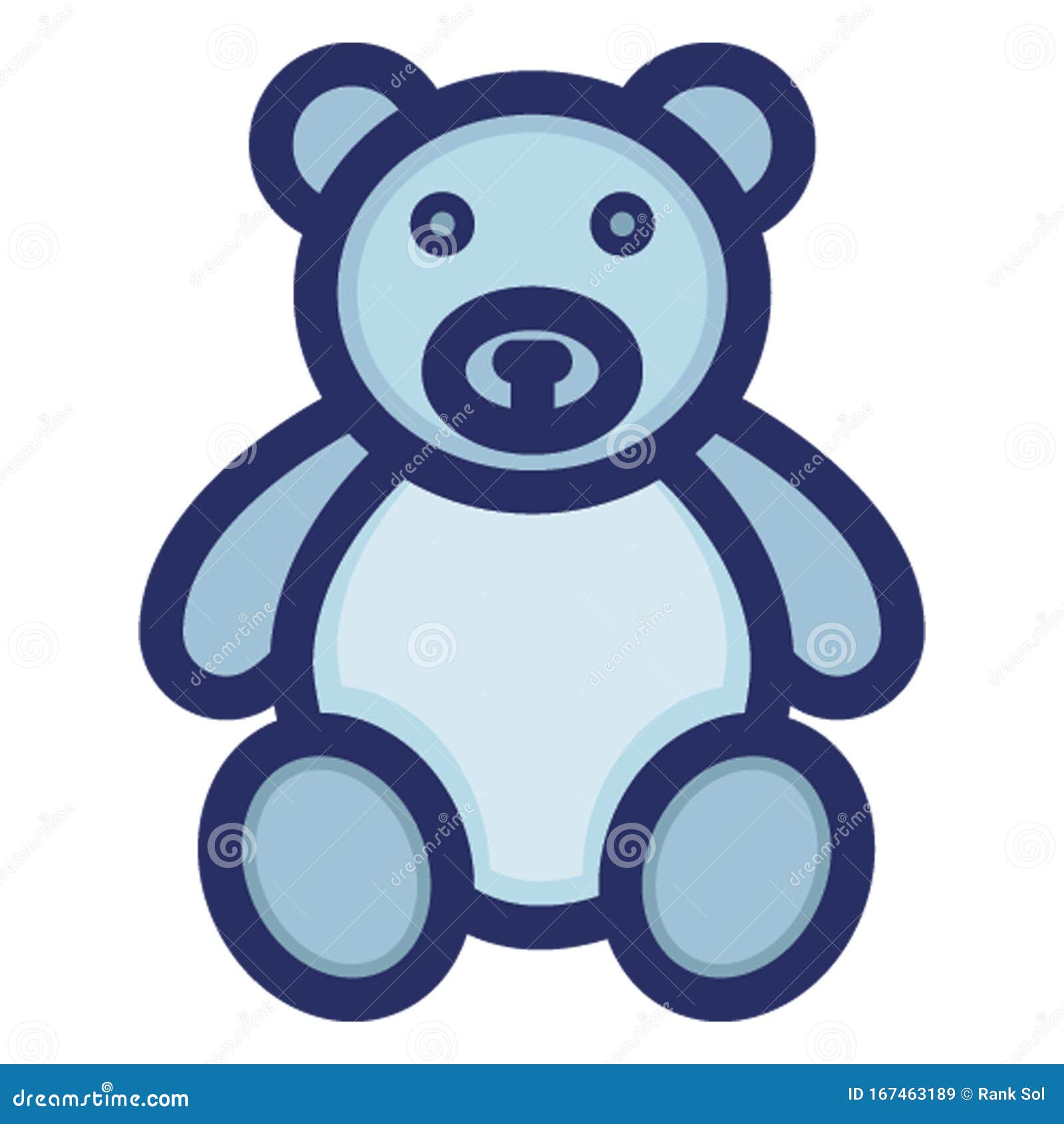 Bear, Soft, Stuffed, Teddy, Toy Isolated Vector Icon Which Can Easily ...
