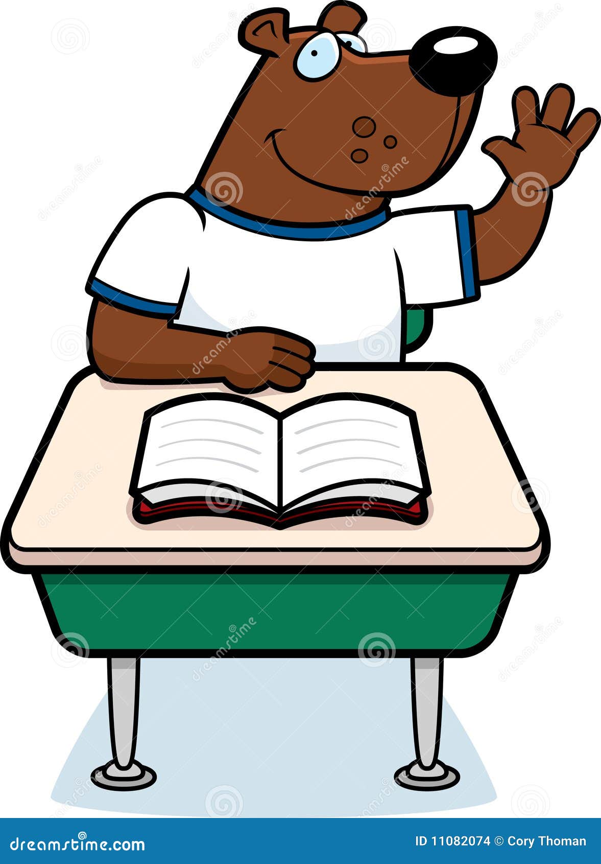 Bear Student stock vector. Illustration of hand, education - 11082074