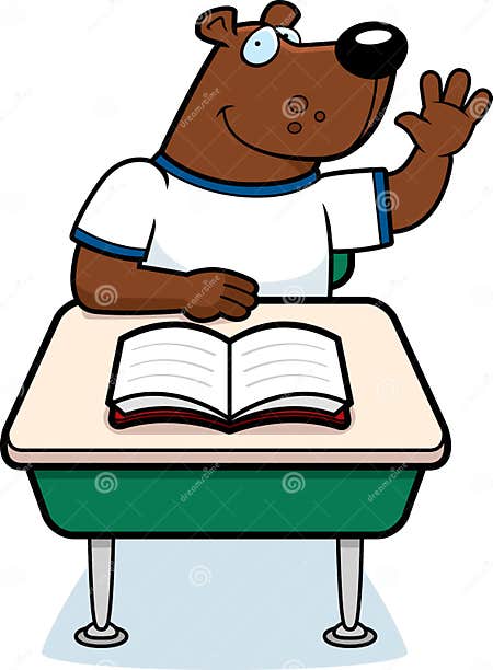 Bear Student stock vector. Illustration of hand, education - 11082074