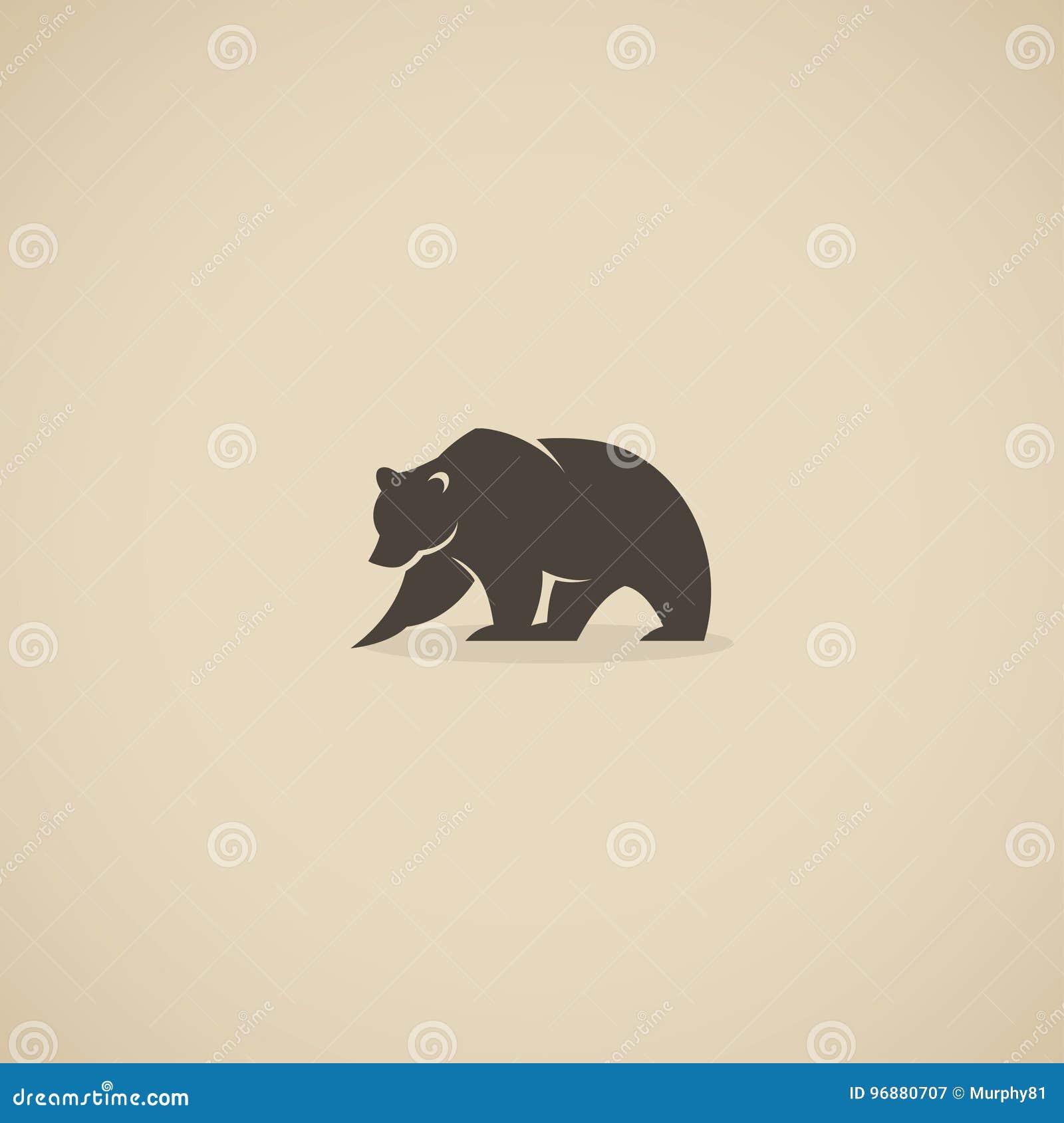 Bear Symbol - Vector Illustration Stock Vector - Illustration of nature ...