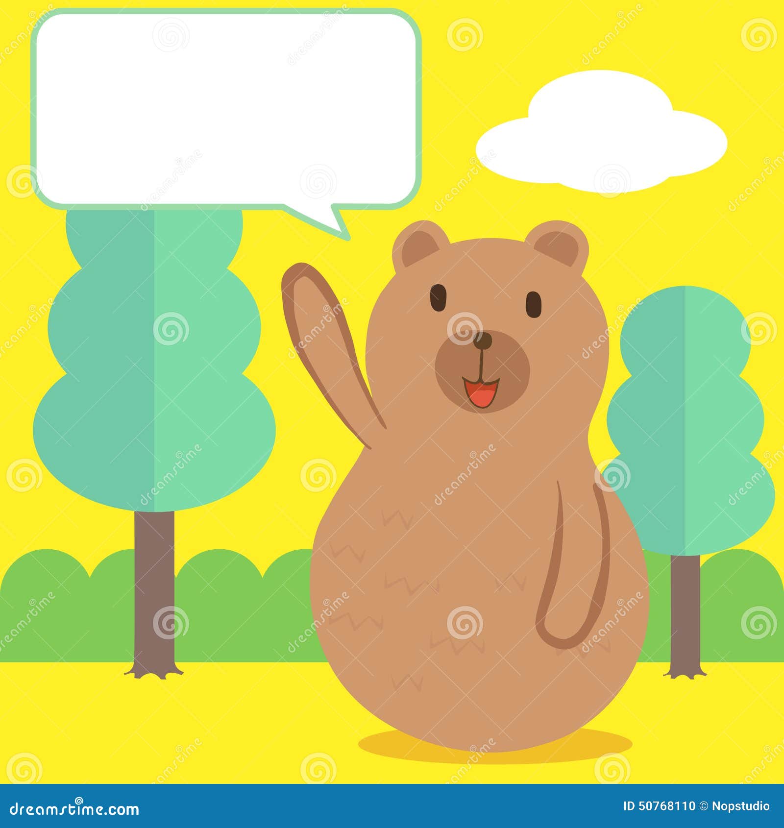 Talking Bear Logo Icon Comic Bubble Speech Outline Line Monoline Style ...