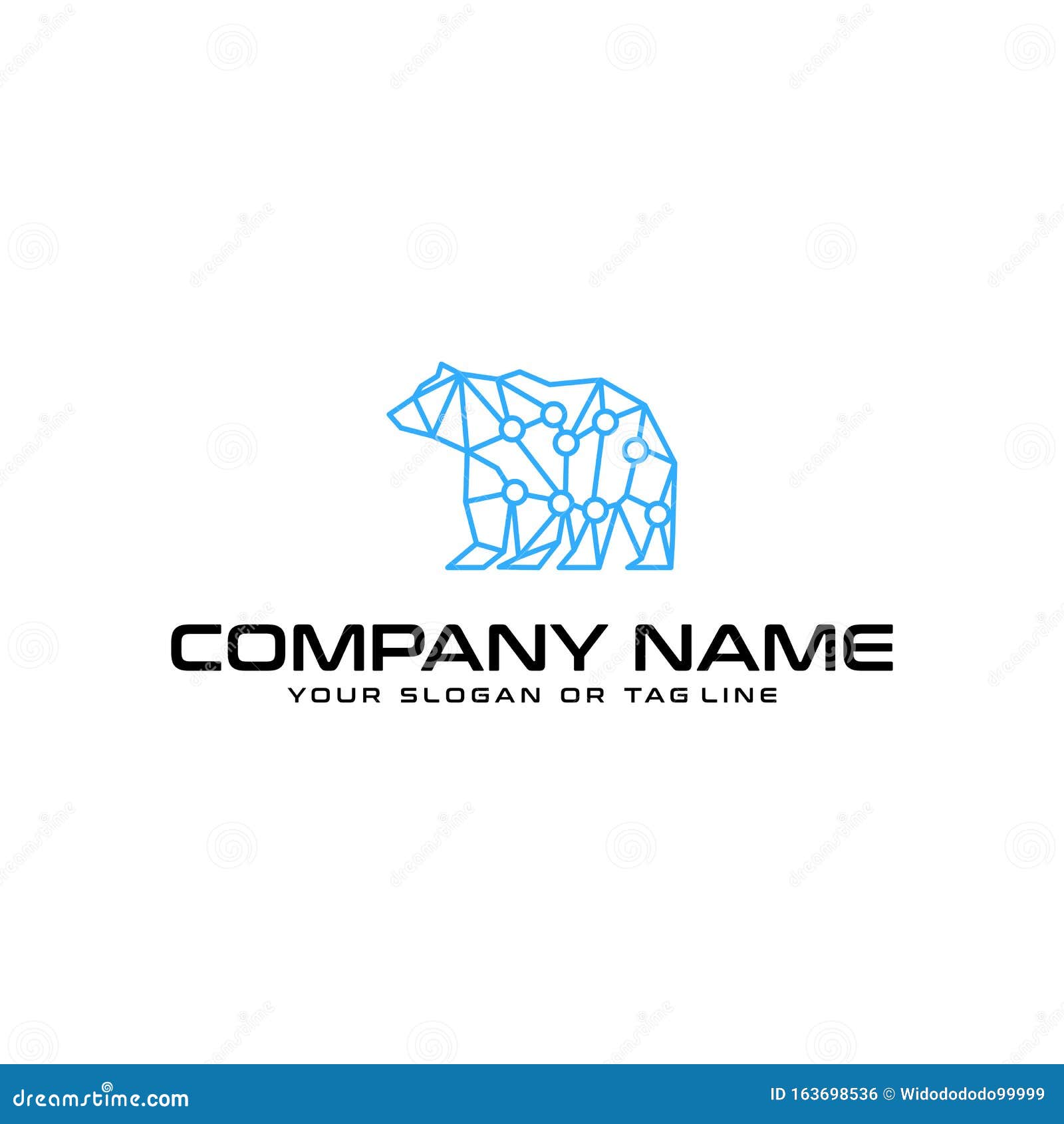 Bear Technology Logo Design Vector Stock Vector - Illustration of line, investment: 163698536