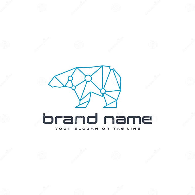 Bear Technology Logo Design Vector Stock Vector - Illustration of bear ...