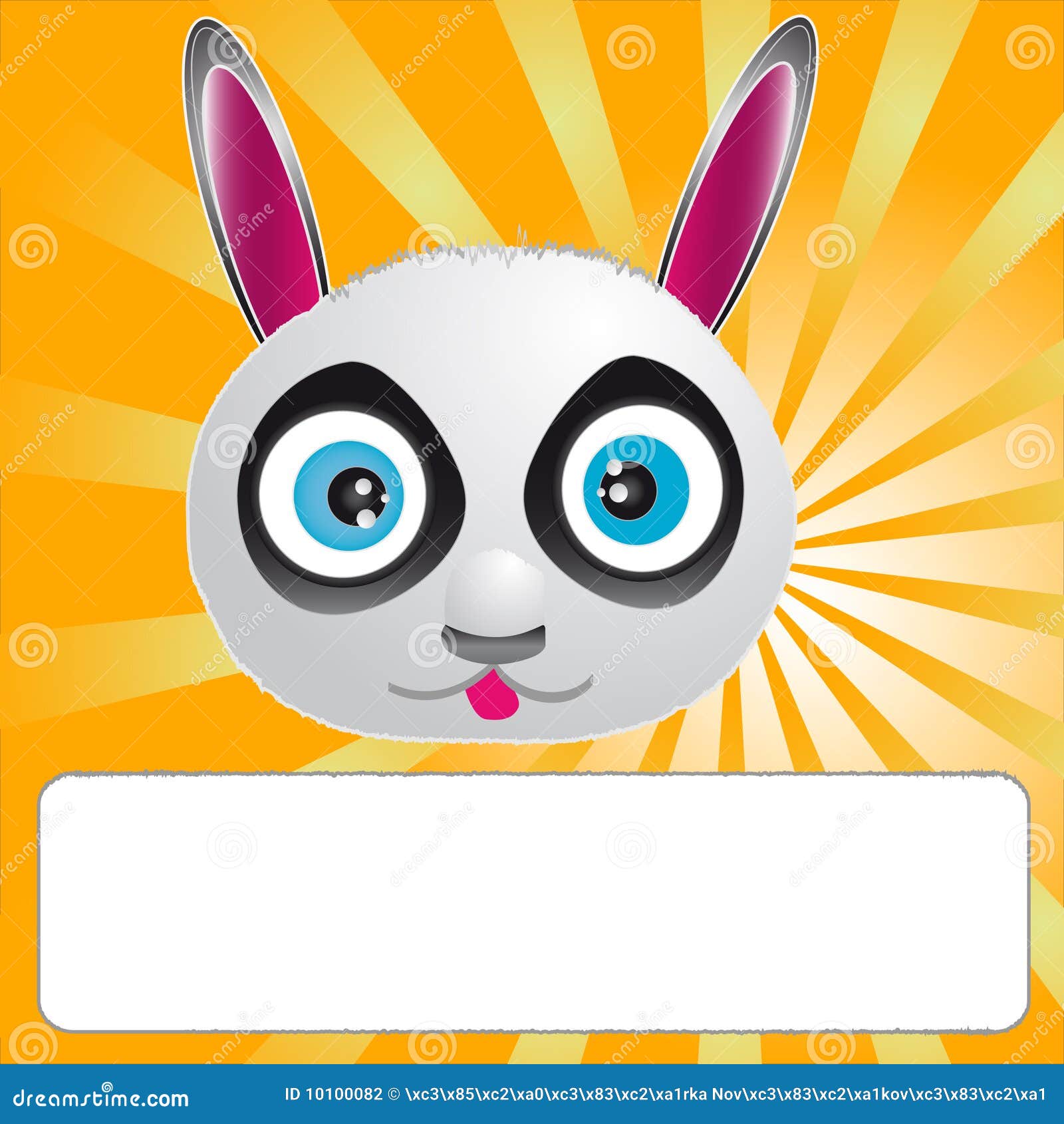 Bear with text space stock illustration. Illustration of advertising ...