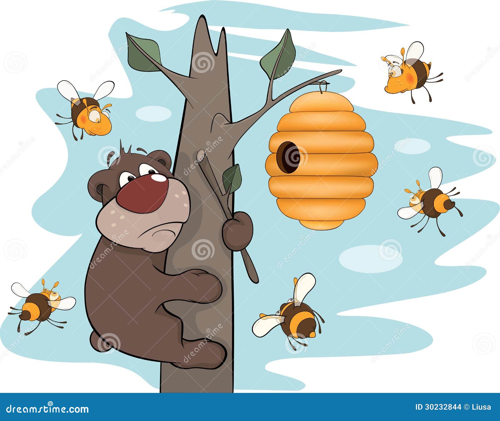 Bees Nest Cartoon