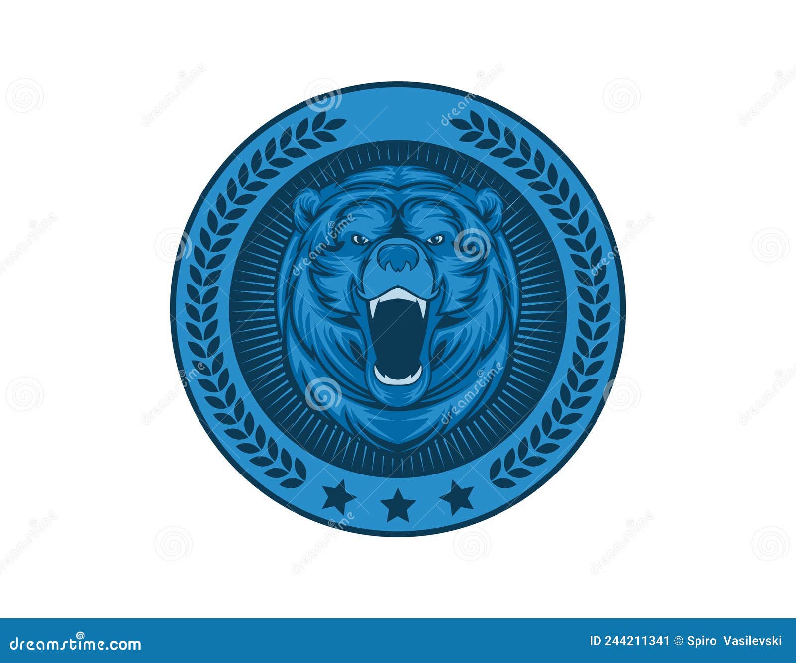 BEAR VECTOR EMBLEM ILLUSTRATION Stock Vector - Illustration of bear ...