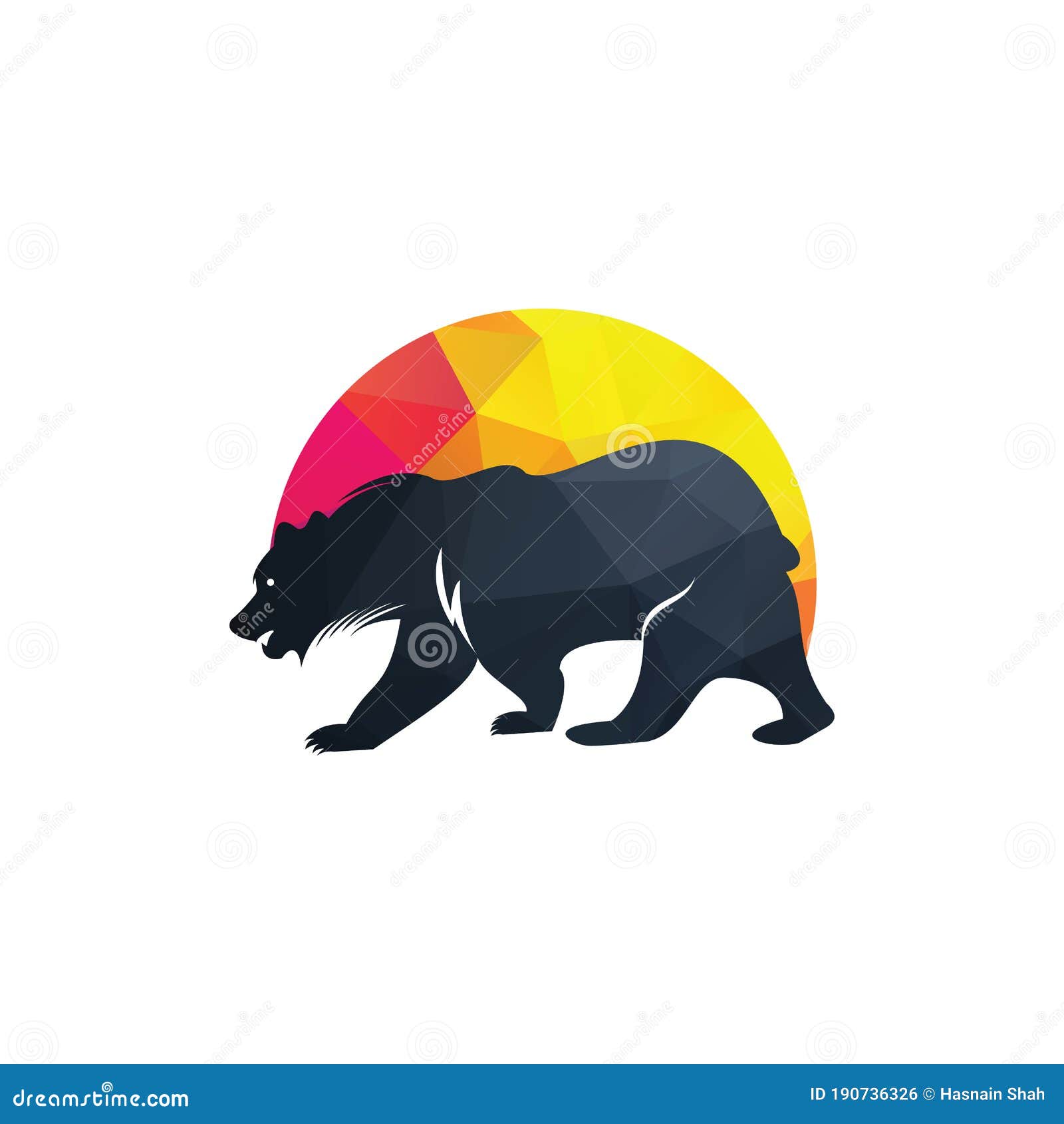 Bears Vector Template Concept Design. Stock Vector - Illustration of ...