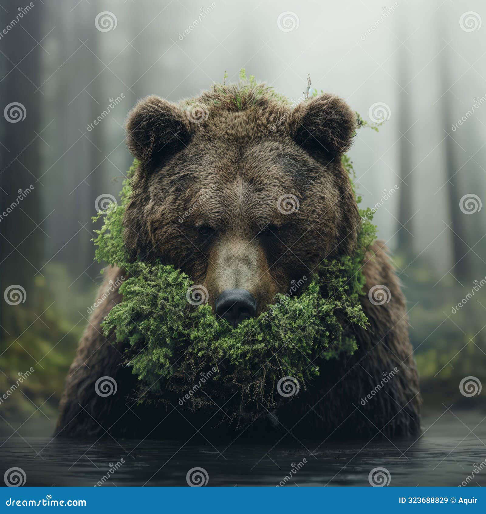 Bear Wallpaper. Bear Poster Stock Illustration - Illustration of bear ...