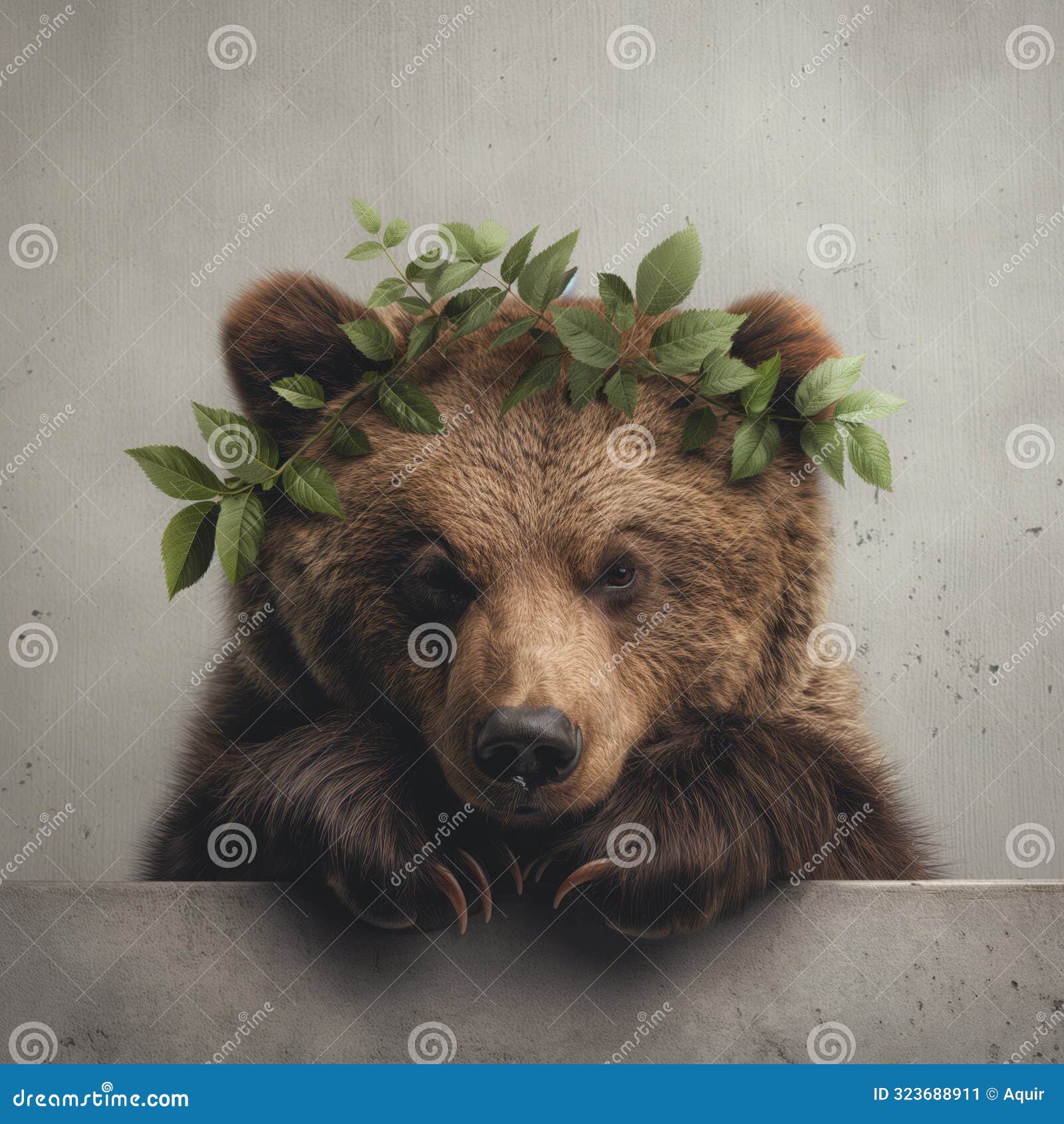 Bear Wallpaper. Bear Poster Stock Illustration - Illustration of ...