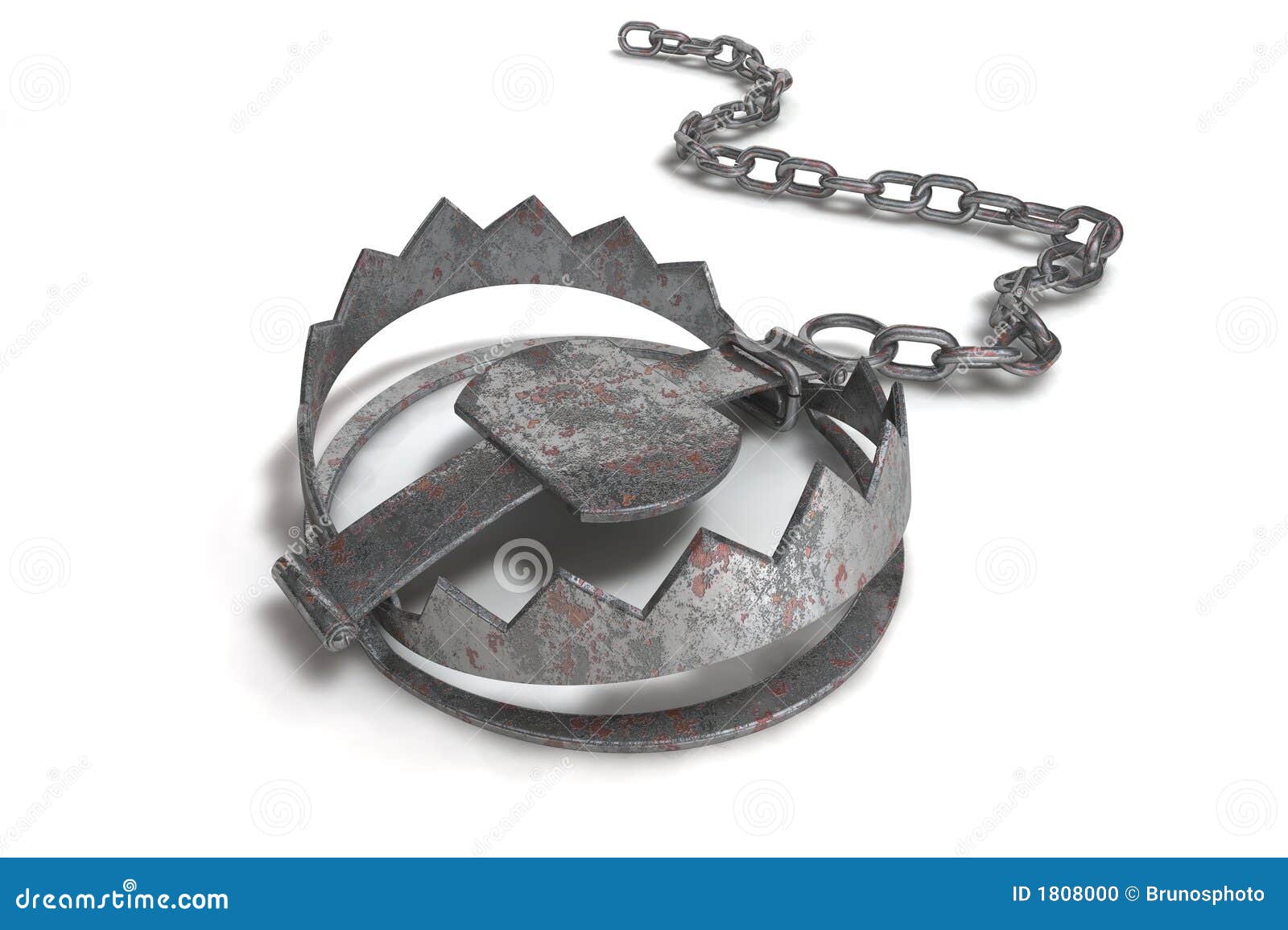 Bear or wolf trap stock photo. Image of instrument, drive - 1808000