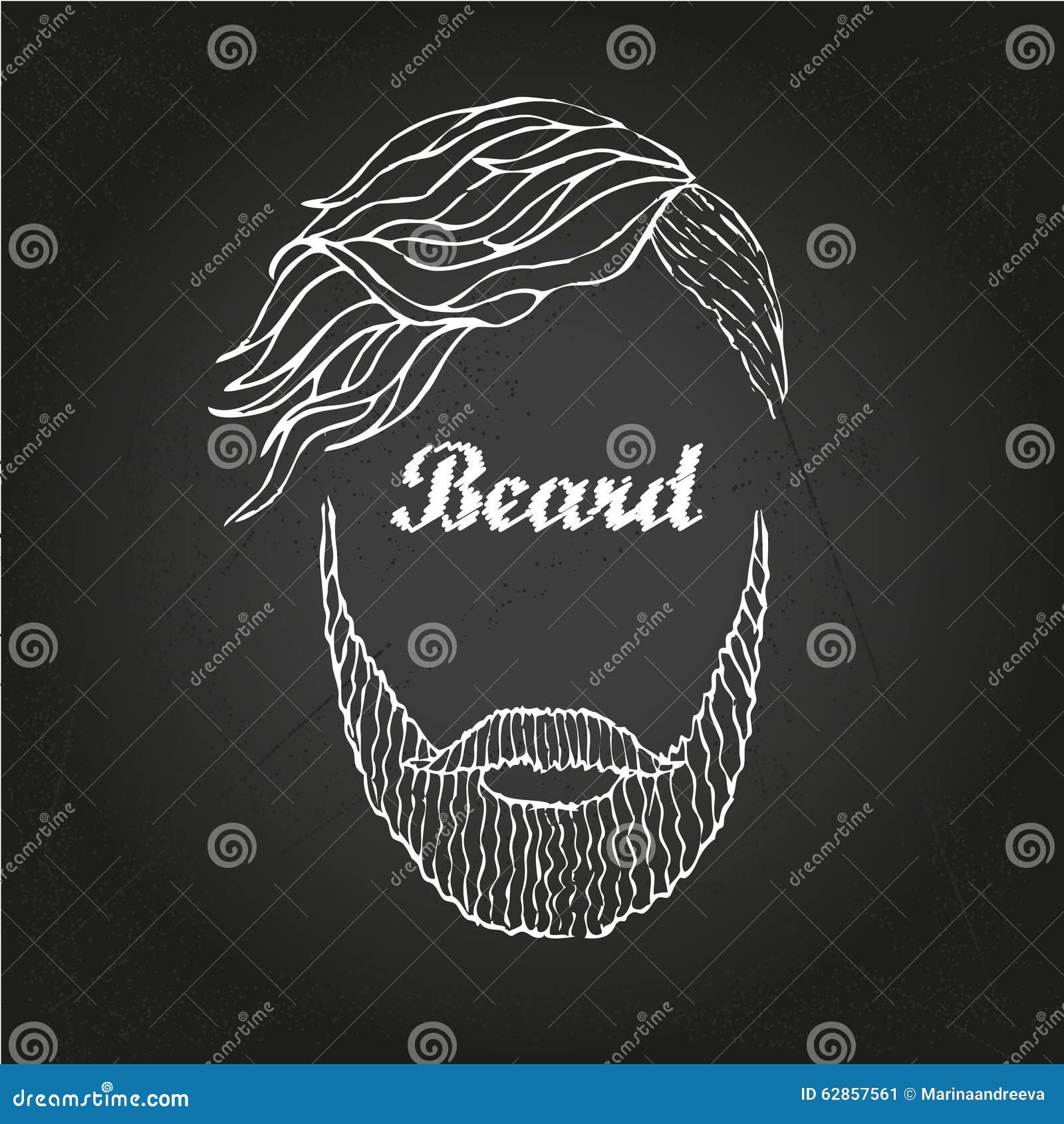 Beard 3 stock vector. Illustration of humor, face, beard - 62857561
