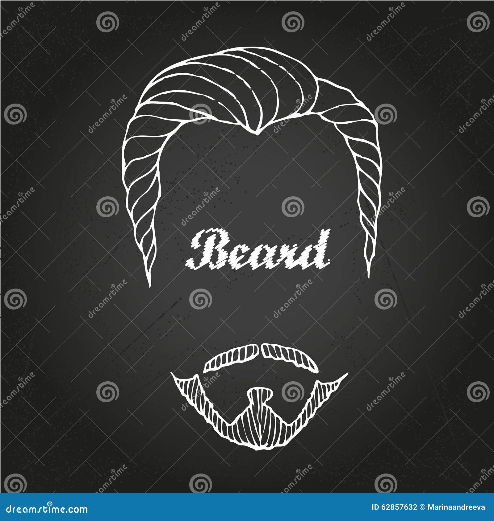 Beard 5 stock vector. Illustration of beard, masculine - 62857632