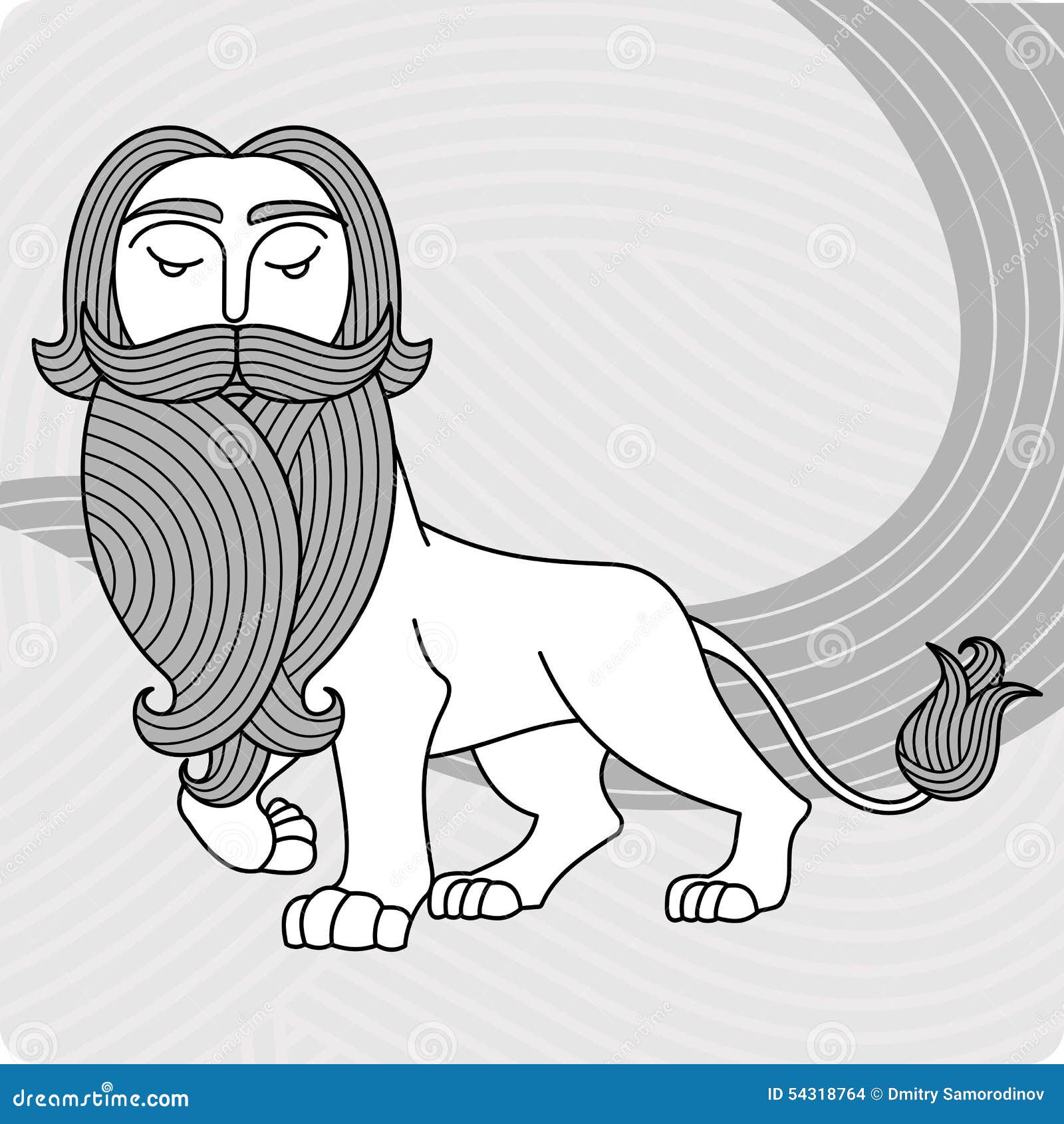 Beard Lion Stock Photography | CartoonDealer.com #54318764