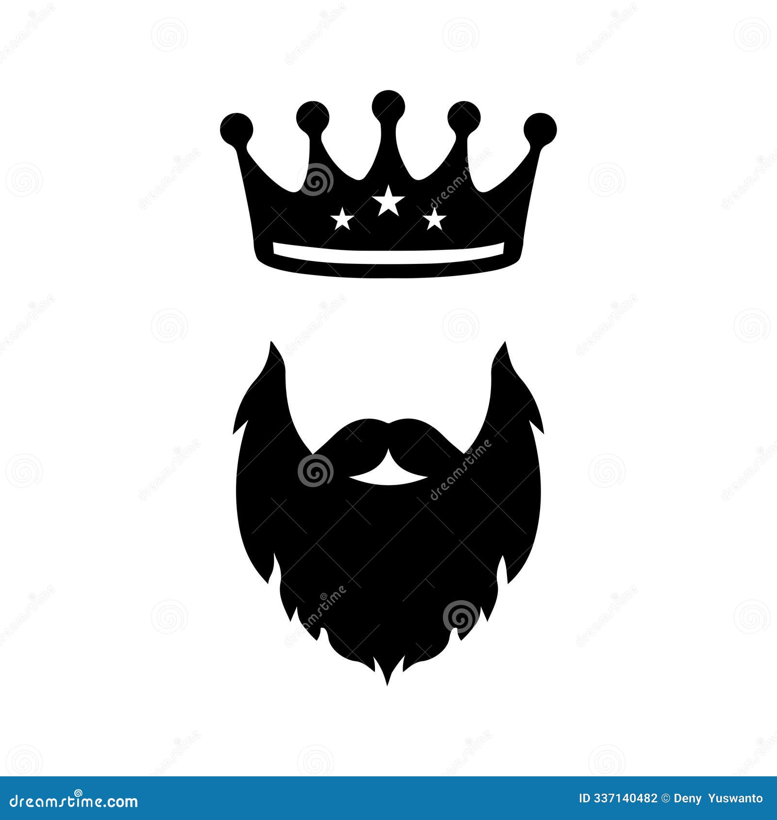 Beard Logo Vector Design Template Basic RGB Stock Illustration ...