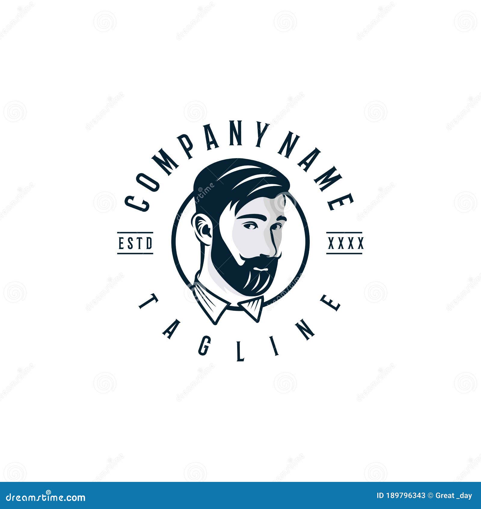 The Man Logo Vector Graphic Design Stock Vector - Illustration of ...