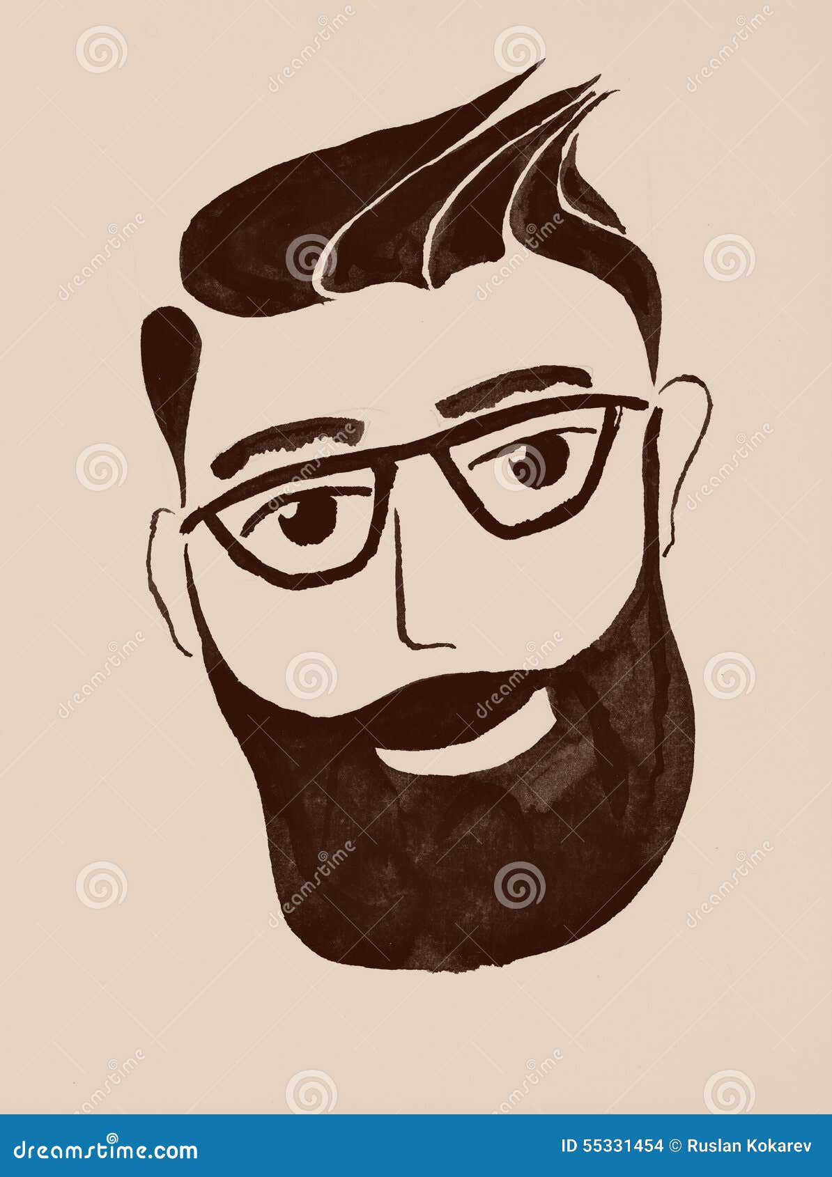 Beard. stock illustration. Illustration of grunge, dirty - 55331454