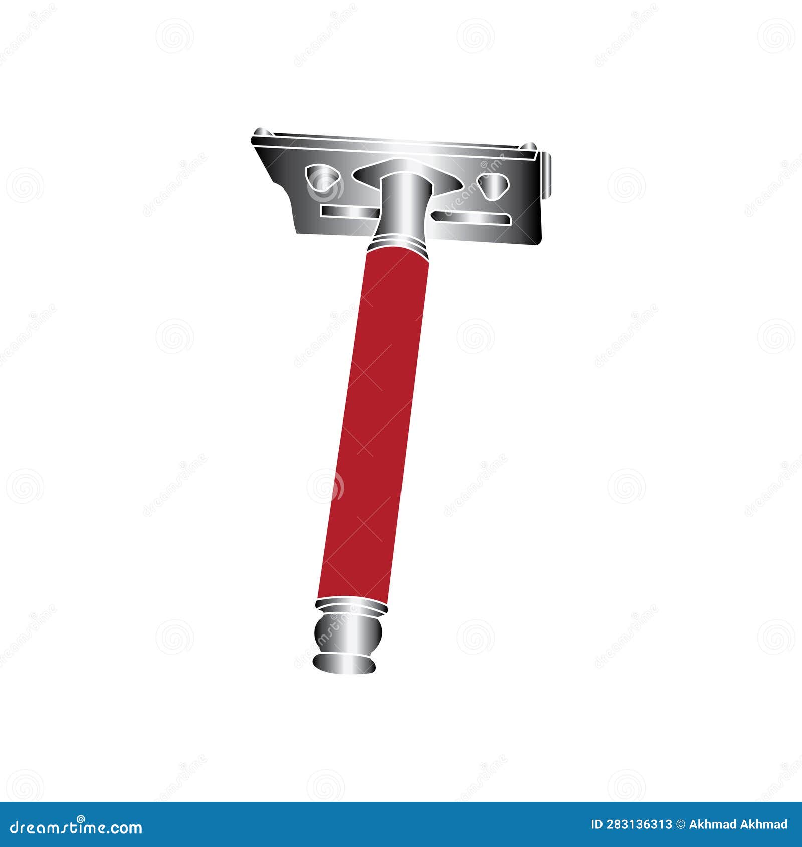 Beard razor icon stock vector. Illustration of flat - 283136313