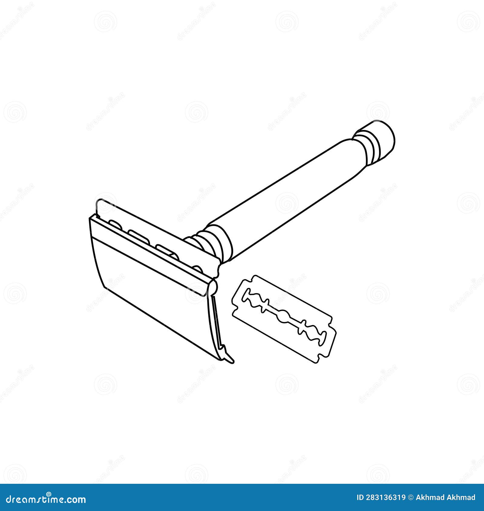 Beard razor icon stock vector. Illustration of foam - 283136319