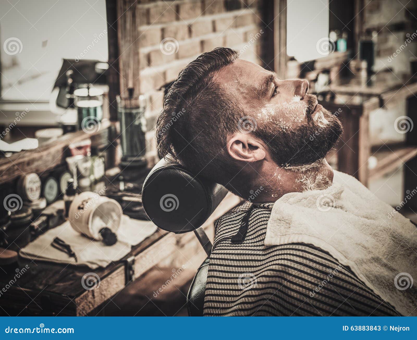 Beard Shaving in Barber Shop Stock Image - Image of beard, chair: 63883843 Beard Shaving in Barber Shop Stock Image - Image of beard, chair: 63883843