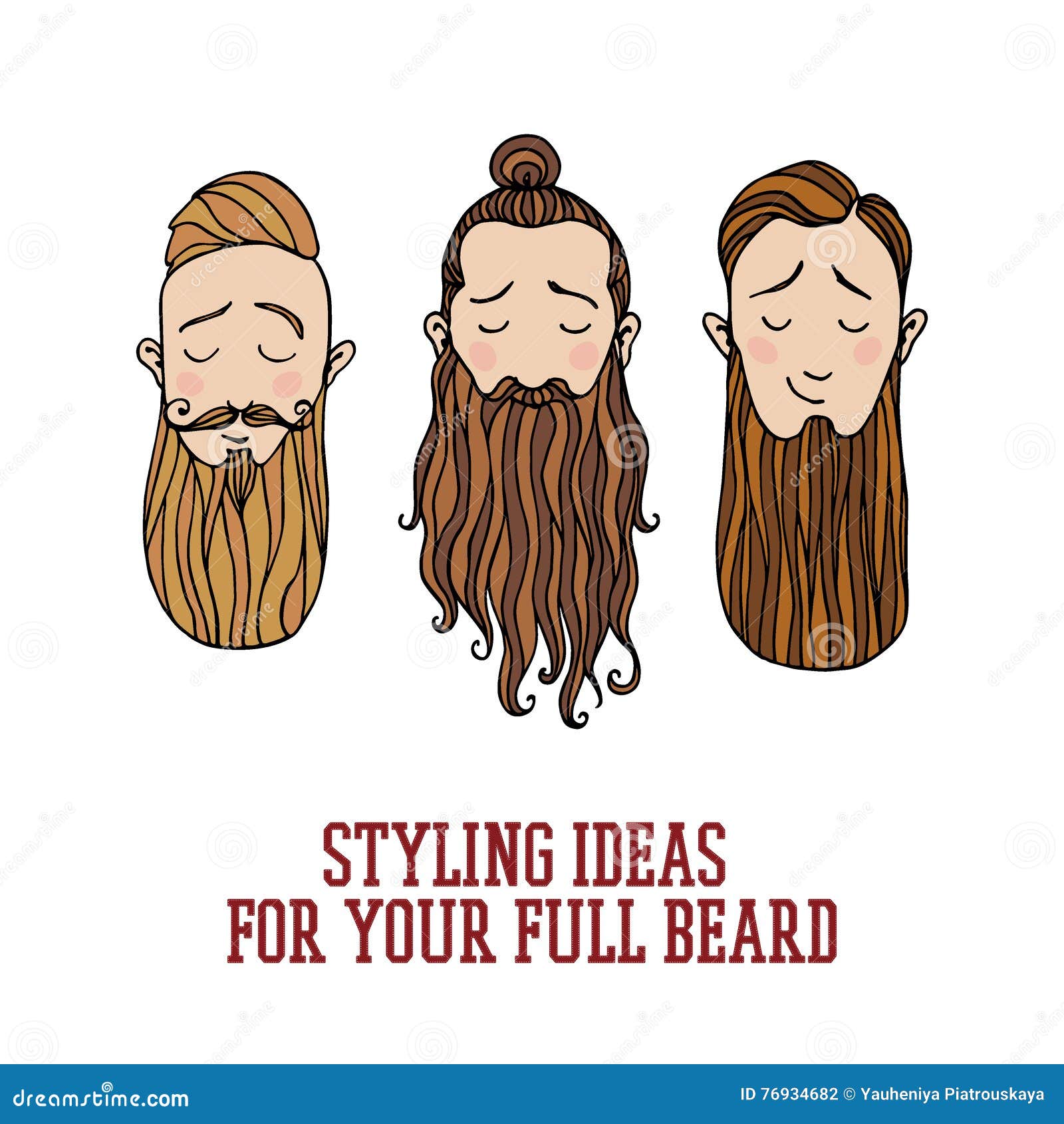 Beard Styles Illustration | CartoonDealer.com #76934682
