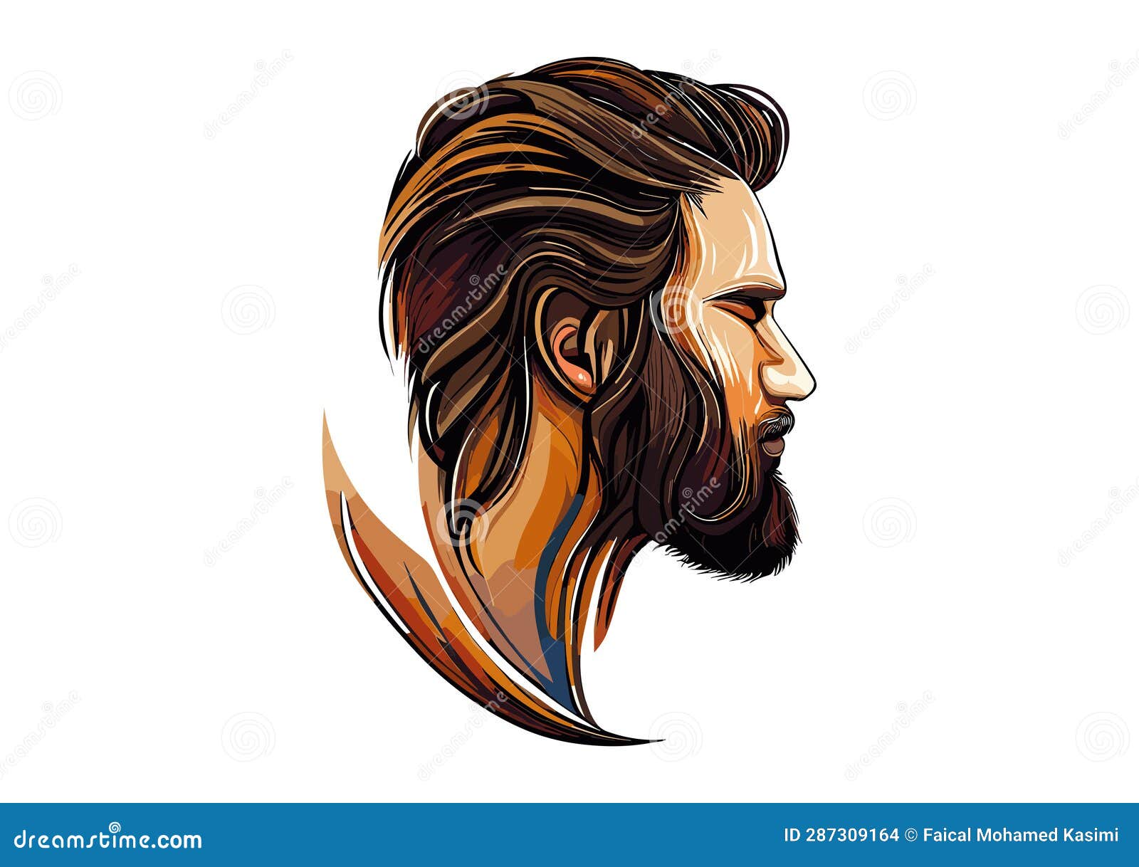 Beard Tales in Vectors: Logo Showcase Stock Illustration - Illustration ...