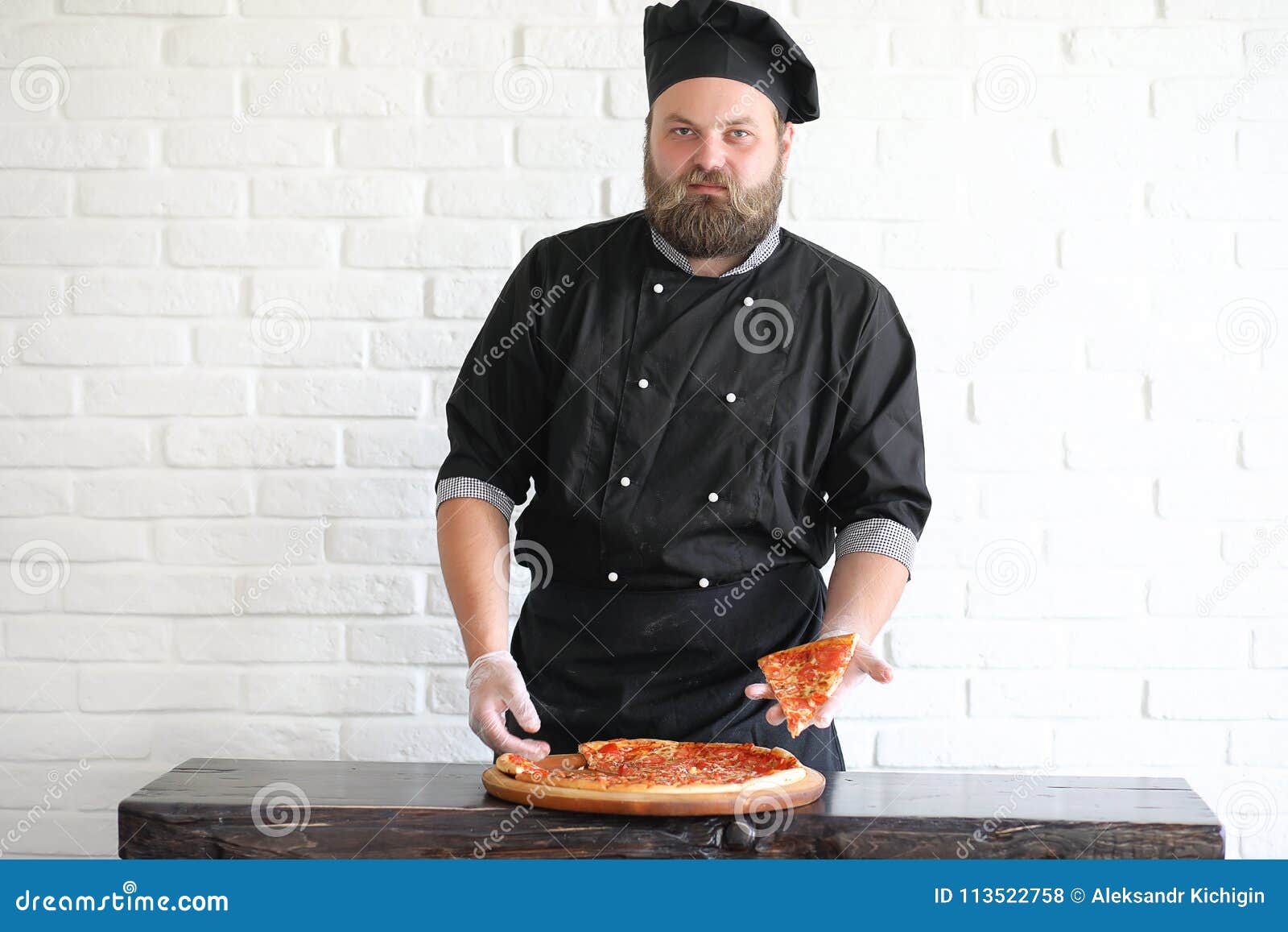 Bearded Chef Chef Prepares Meals Stock Photo - Image of pepper, male ...