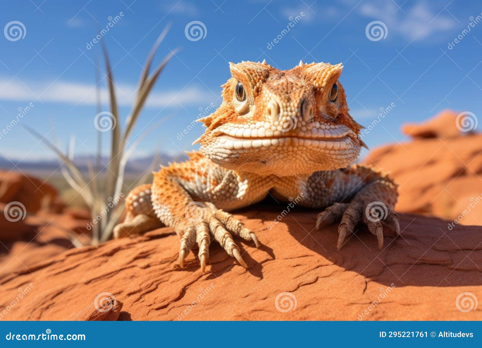 Bearded Dragon Nestled among Desert Rocks Stock Image - Image of nature ...