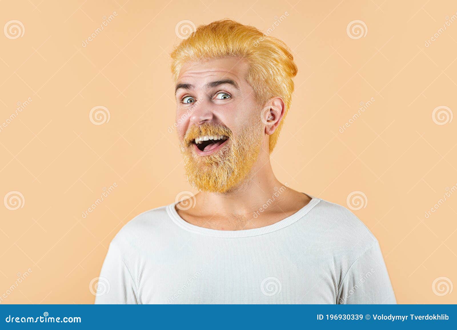 Bearded Happy Man, Smile Face. Barber with Long Beard and Moustache in ... Bearded Happy Man, Smile Face. Barber with Long Beard and Moustache in ...