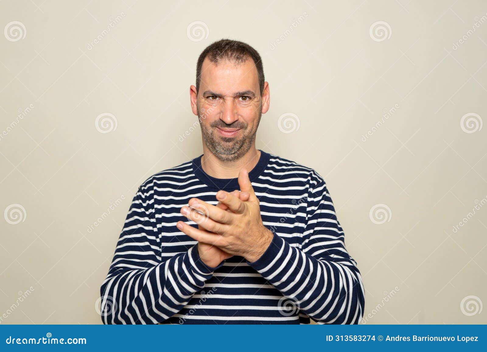 Bearded Hispanic Man in His 40s Feeling Proud, Mischievous and Arrogant ...