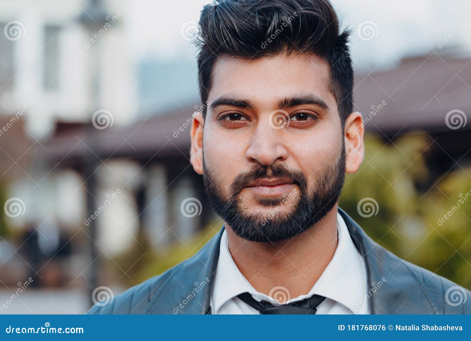 Bearded Indian Man Walks Down the Street Stock Photo - Image of looking ...