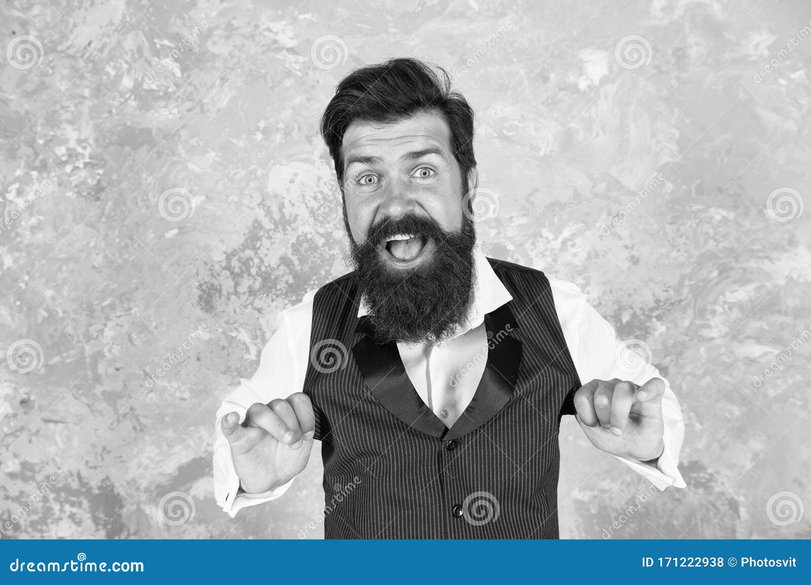 Bearded Jewish Man Guy Mature Bearded Stylish Dressed In Shirt And