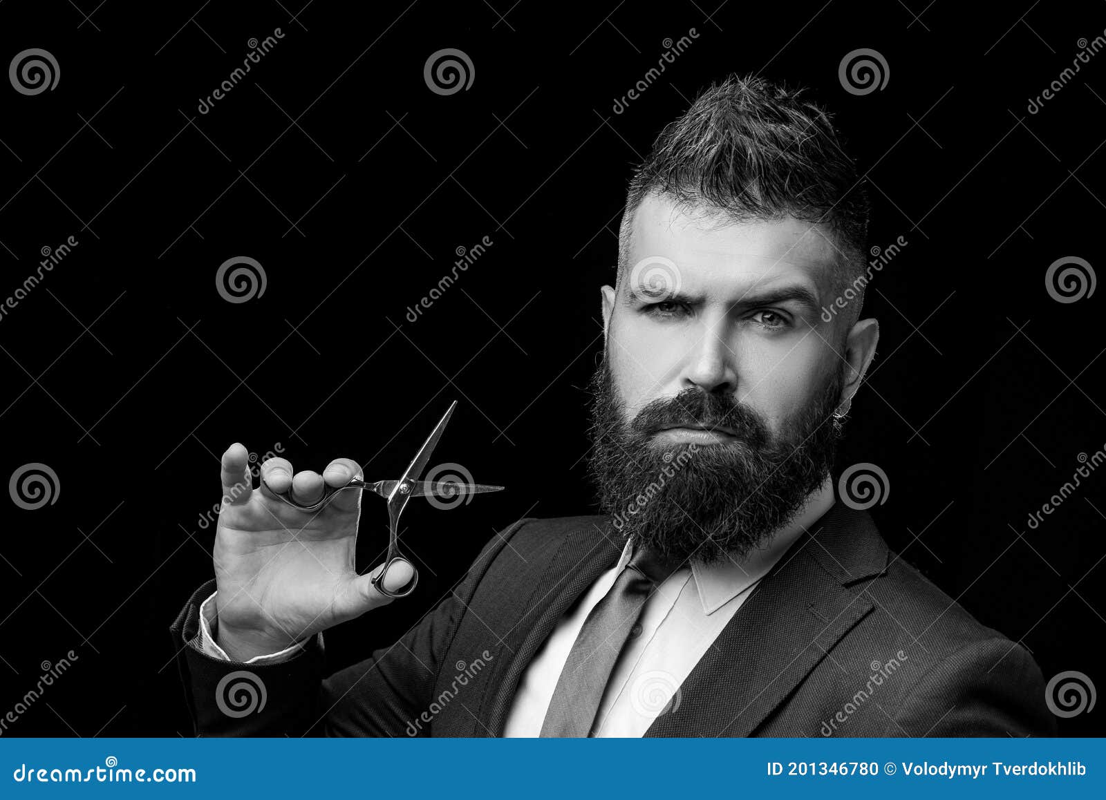 Bearded Man, Bearded Hipster. Stylish Man Beard. Barber Scissors ... Bearded Man, Bearded Hipster. Stylish Man Beard. Barber Scissors ...